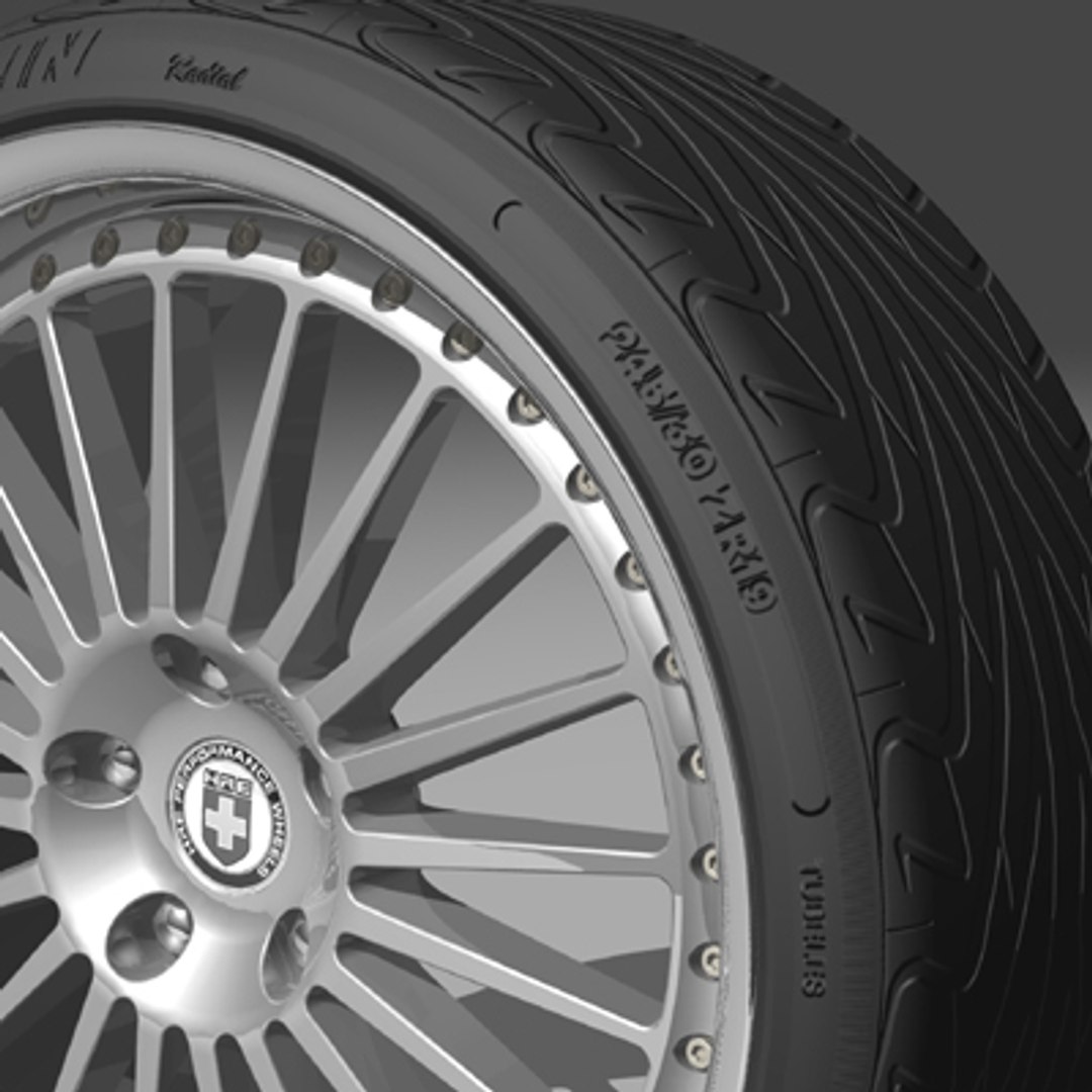 3d Hre 449r Wheel Tires Model