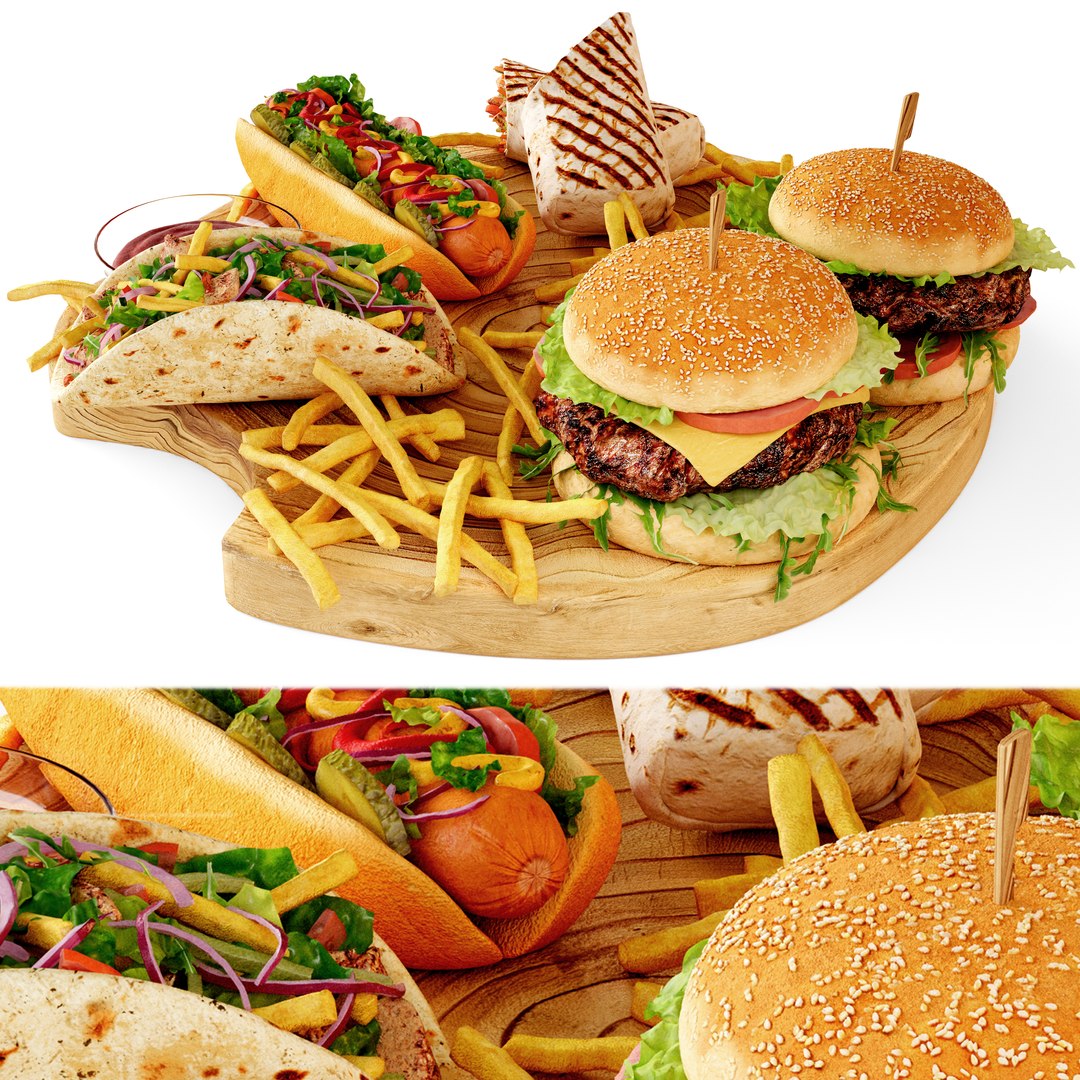 Fast Food Model - TurboSquid 2391956