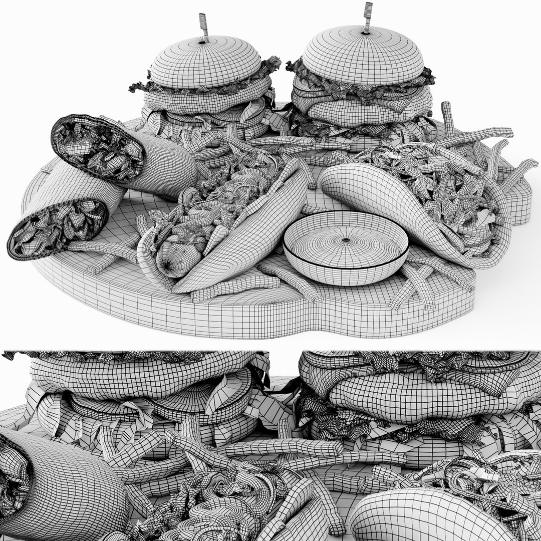 Fast Food Model - TurboSquid 2391956