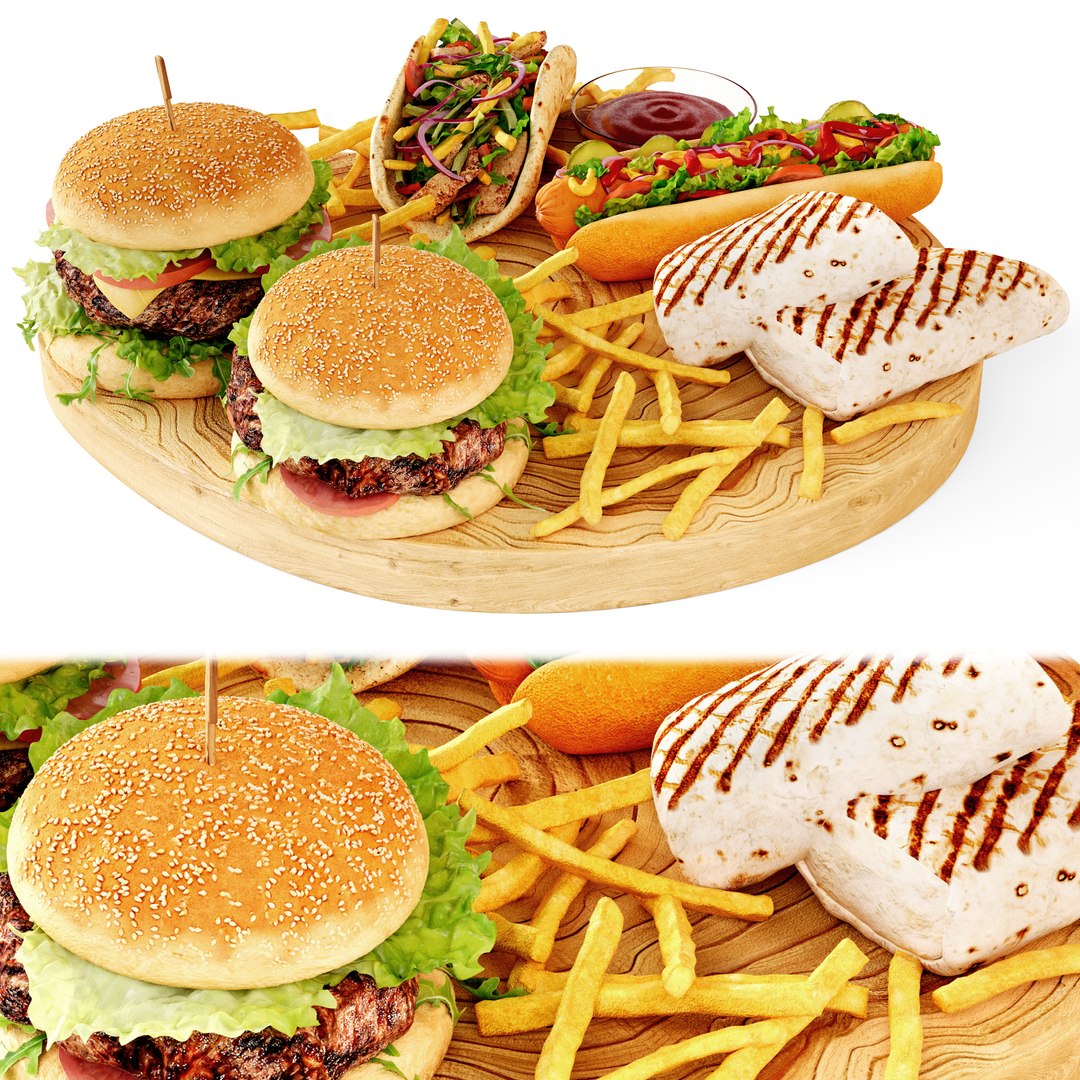 Fast Food Model - TurboSquid 2391956