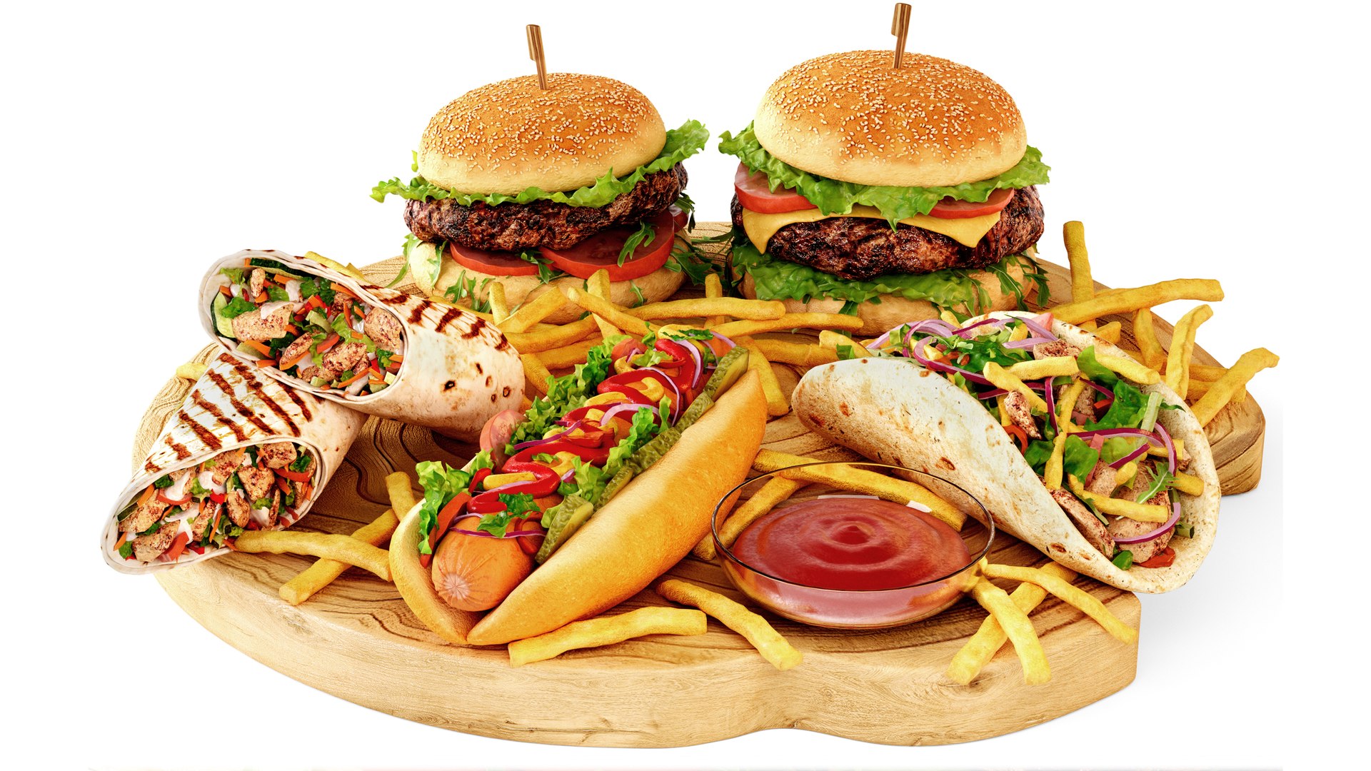 Fast Food Model - TurboSquid 2391956