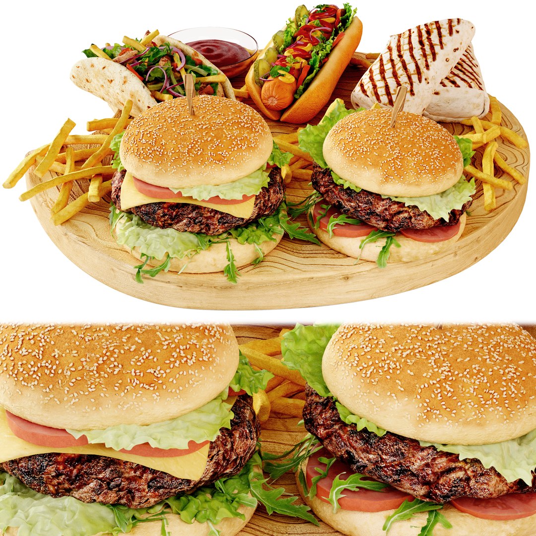 Fast Food Model - TurboSquid 2391956