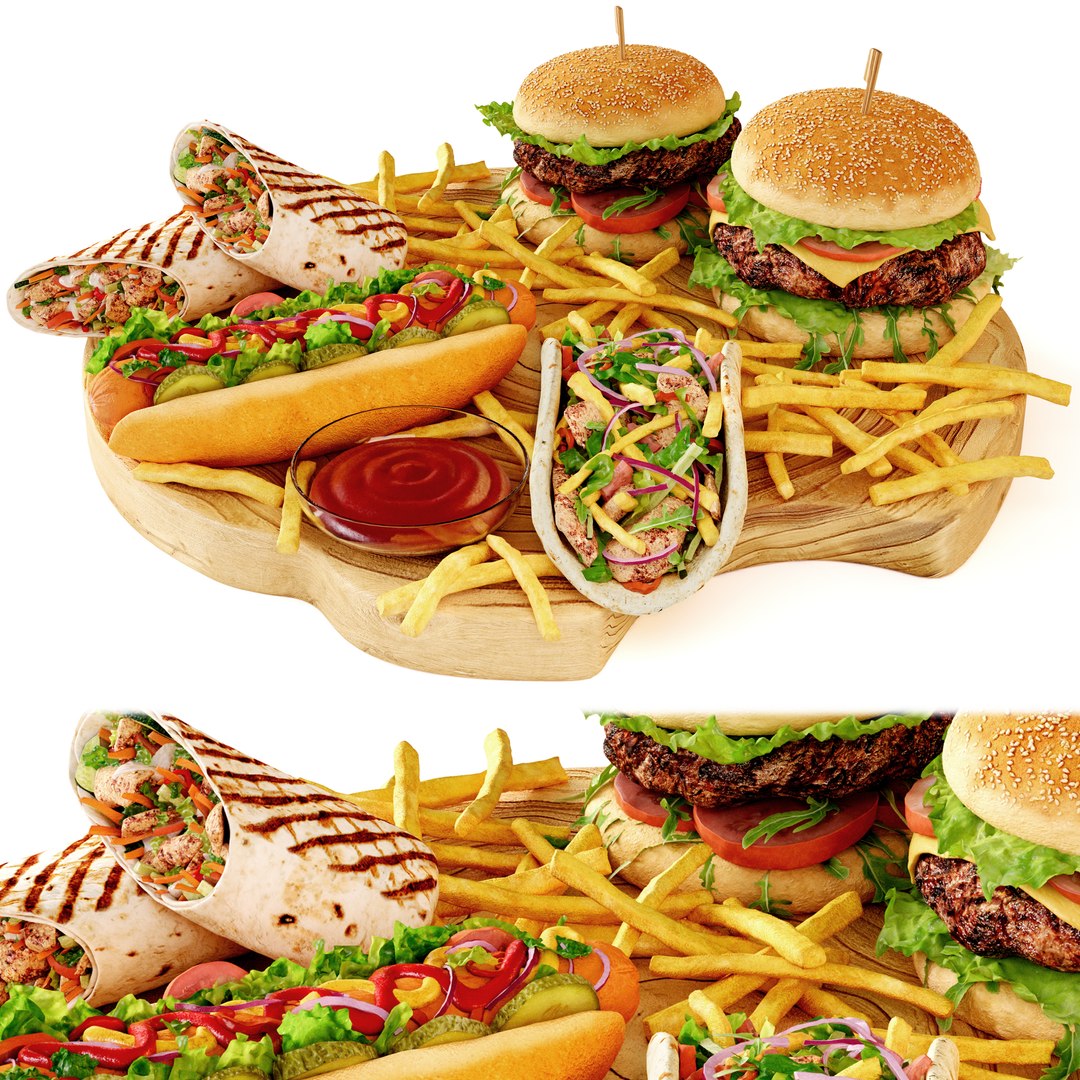 Fast Food Model - TurboSquid 2391956