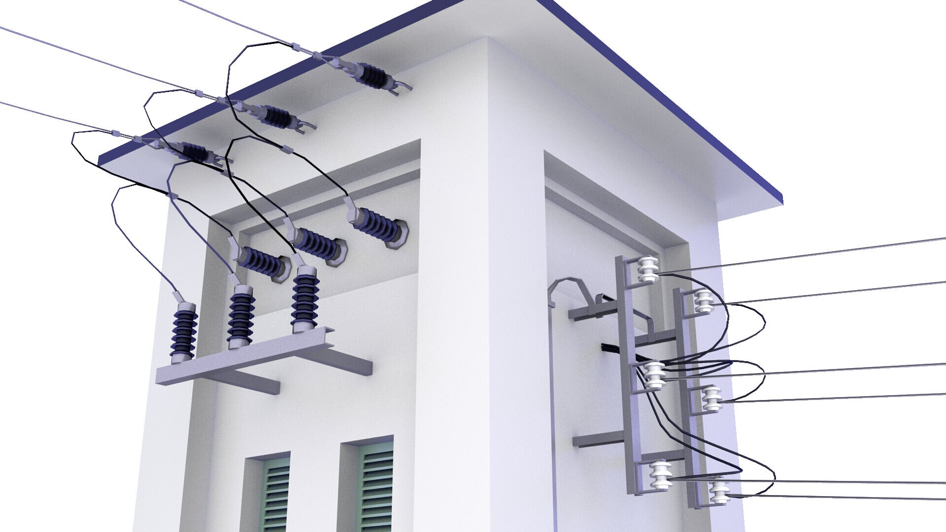 3D Transformer Substation Building Low Poly 6 - TurboSquid 2096699