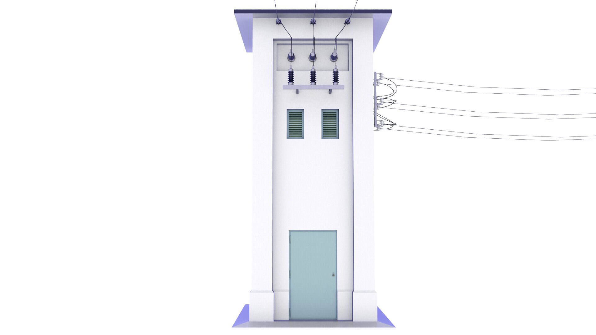 3D Transformer Substation Building Low Poly 6 - TurboSquid 2096699
