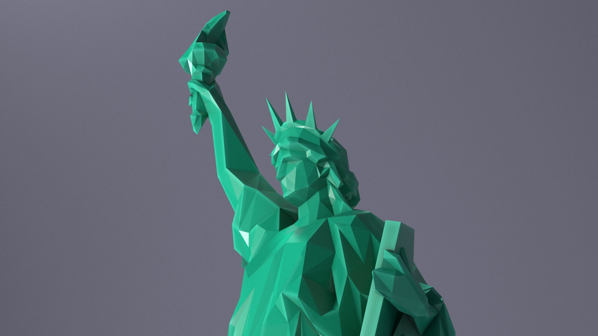 3D Model Low Poly Cartoon Model Statue Of Liberty - TurboSquid 2383476