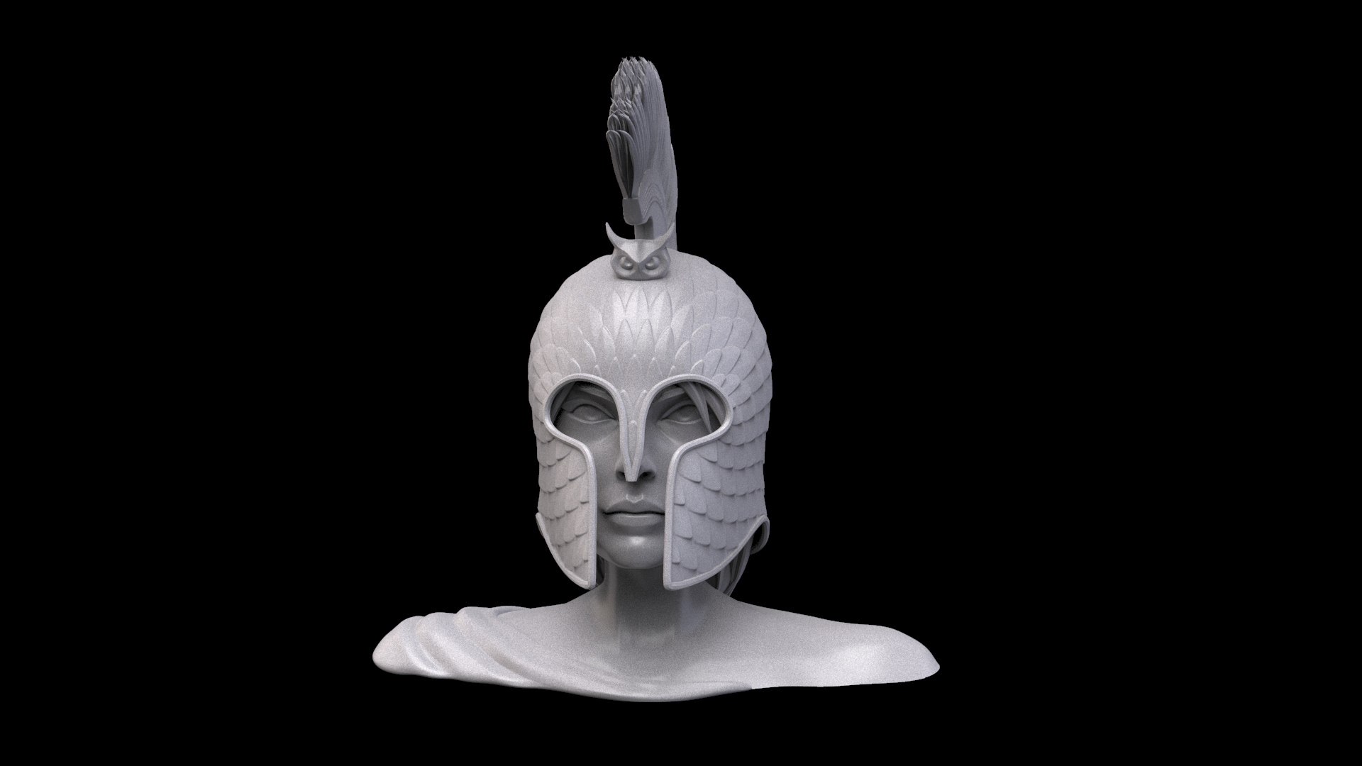 Athena Bust 3D Model - TurboSquid 1686077