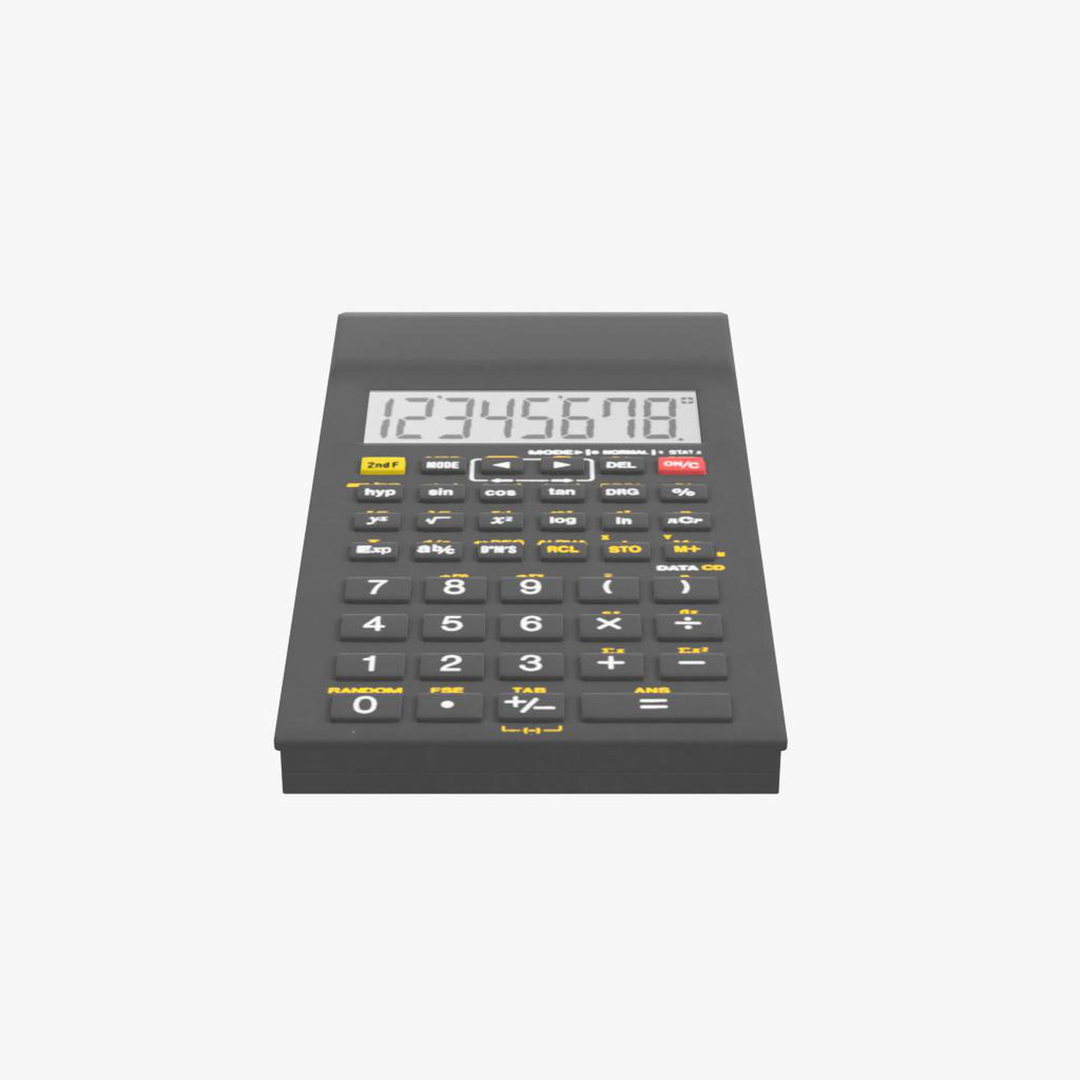 3D Electronic Calculator 3 - TurboSquid 1188987