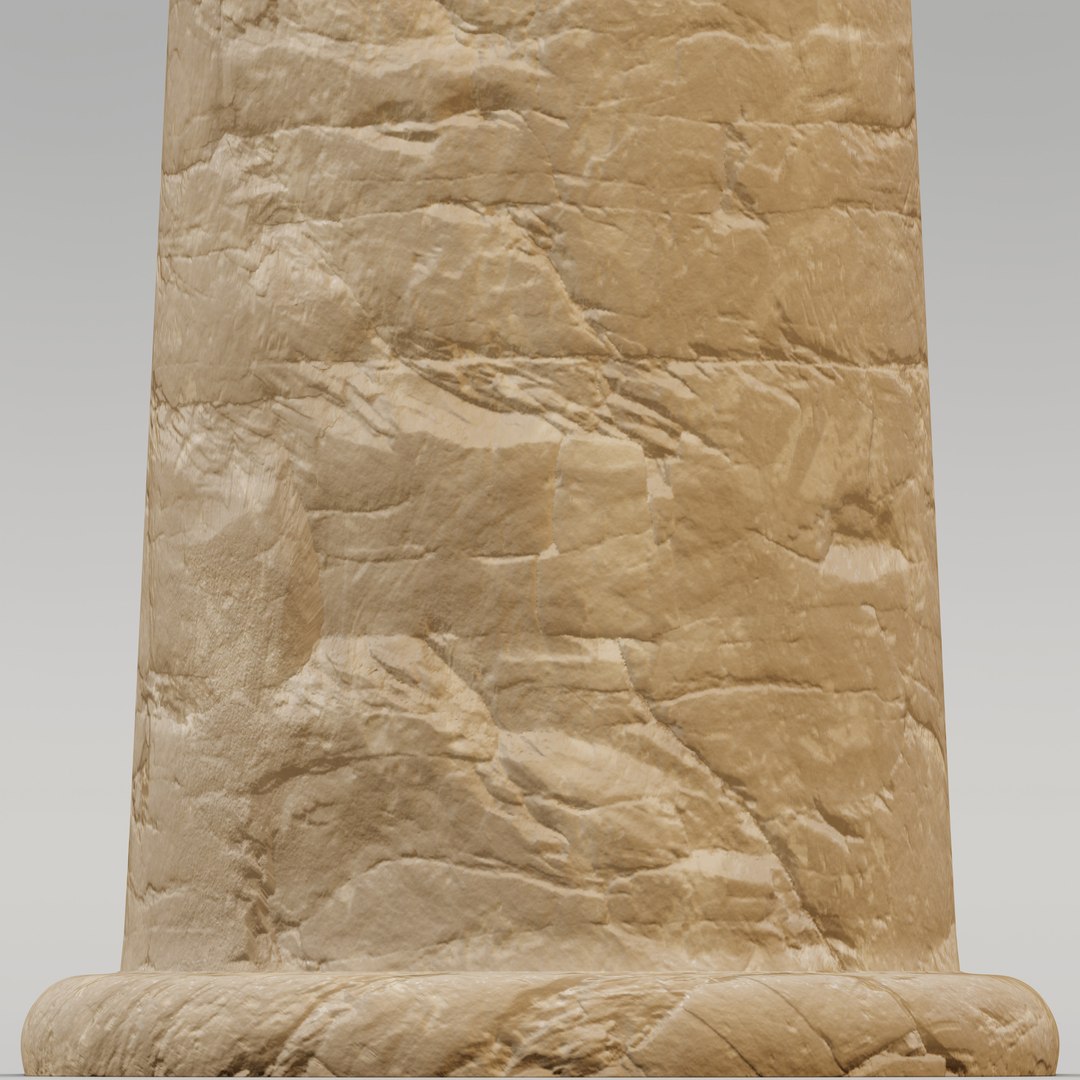3D Model Egyptian Column - TurboSquid 1506783