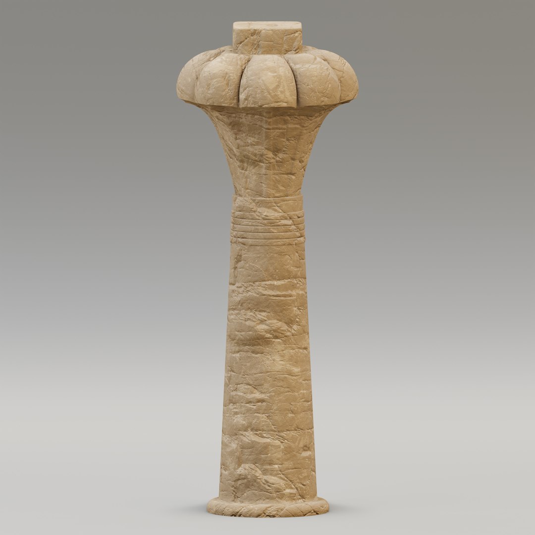 3D Model Egyptian Column - TurboSquid 1506783