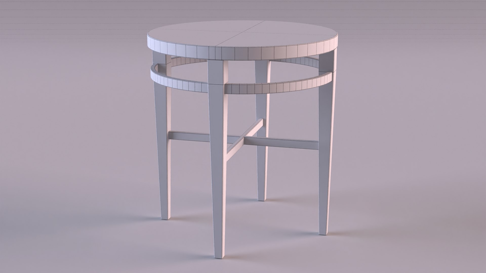 Craft Style Designer Side Table 3D Model - TurboSquid 2233638