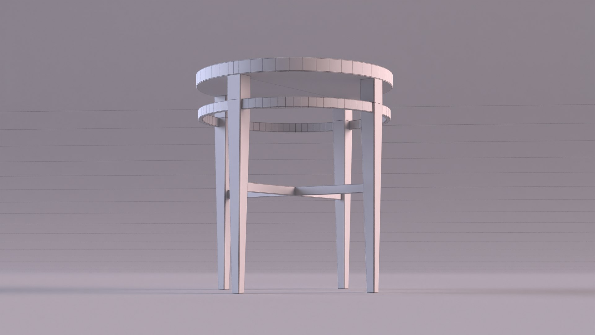 Craft Style Designer Side Table 3D Model - TurboSquid 2233638