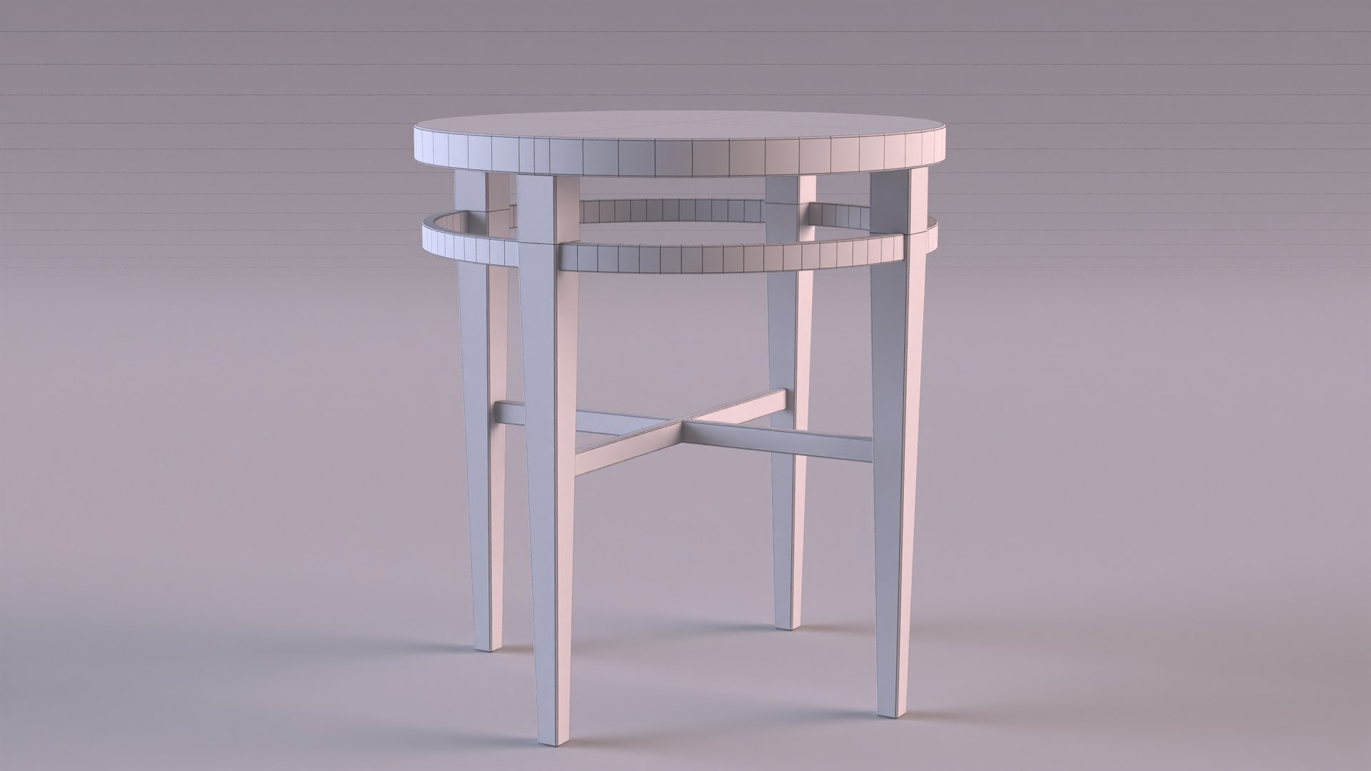 Craft Style Designer Side Table 3D Model - TurboSquid 2233638