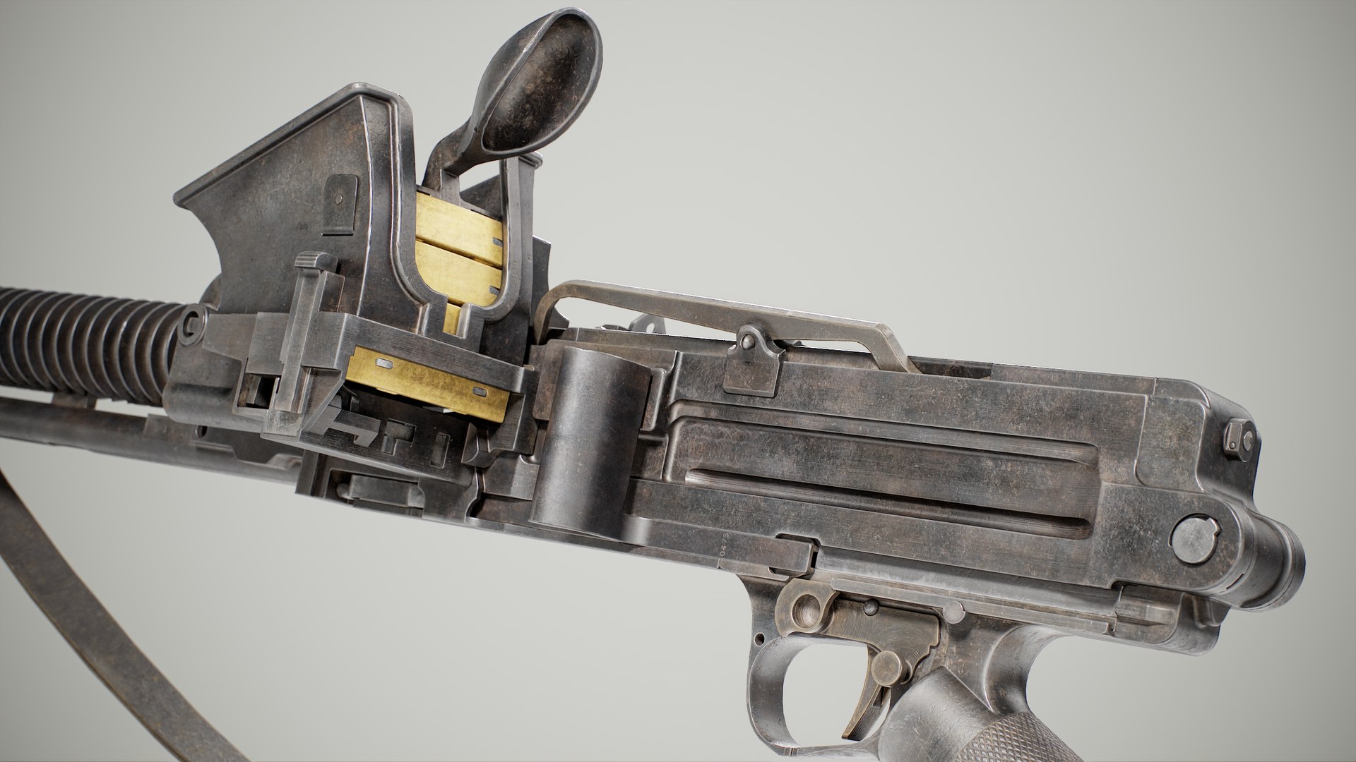 3D Type 11 Light Machine Gun Model - TurboSquid 2292271