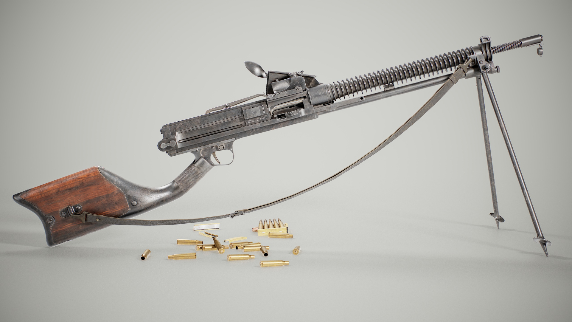 3D Type 11 Light Machine Gun Model - TurboSquid 2292271