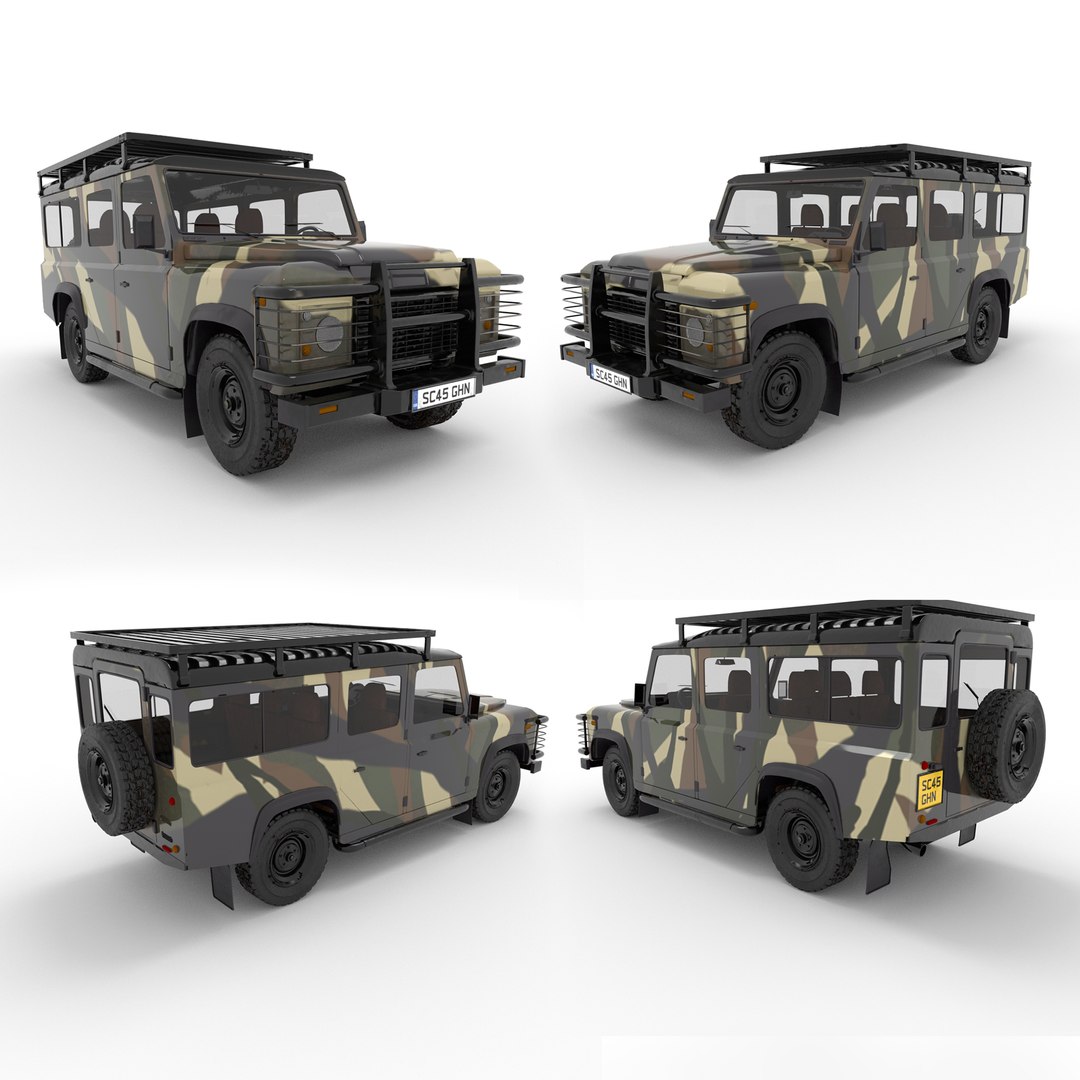 3D Military Landrover Truck Vehicle - TurboSquid 2040854