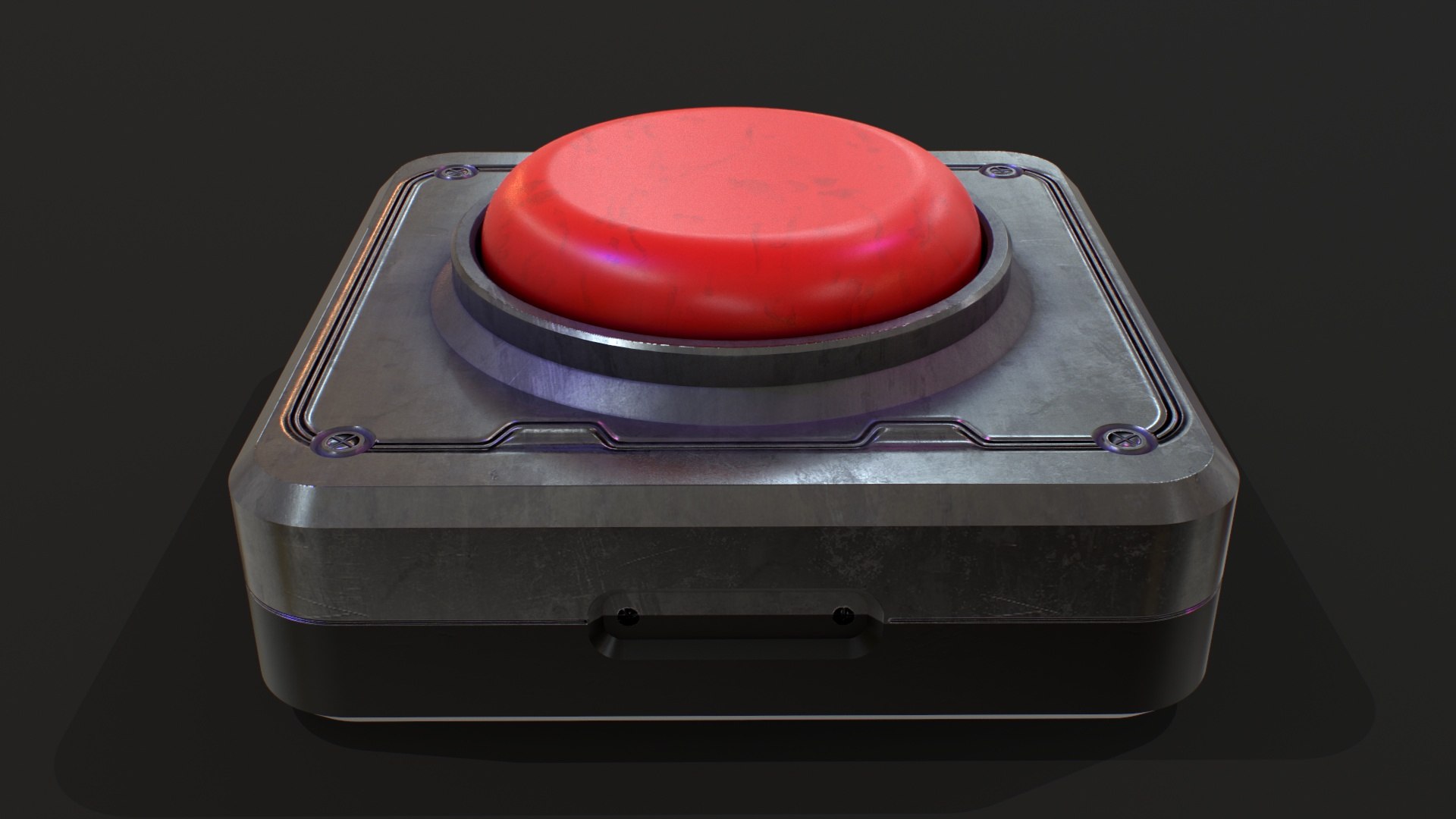 Sci Fi Red Button 3D Model - TurboSquid 2097812