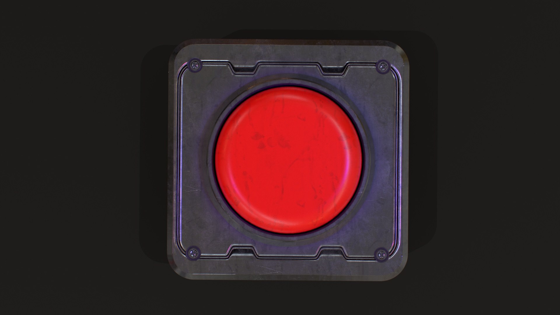 Sci Fi Red Button 3D Model - TurboSquid 2097812