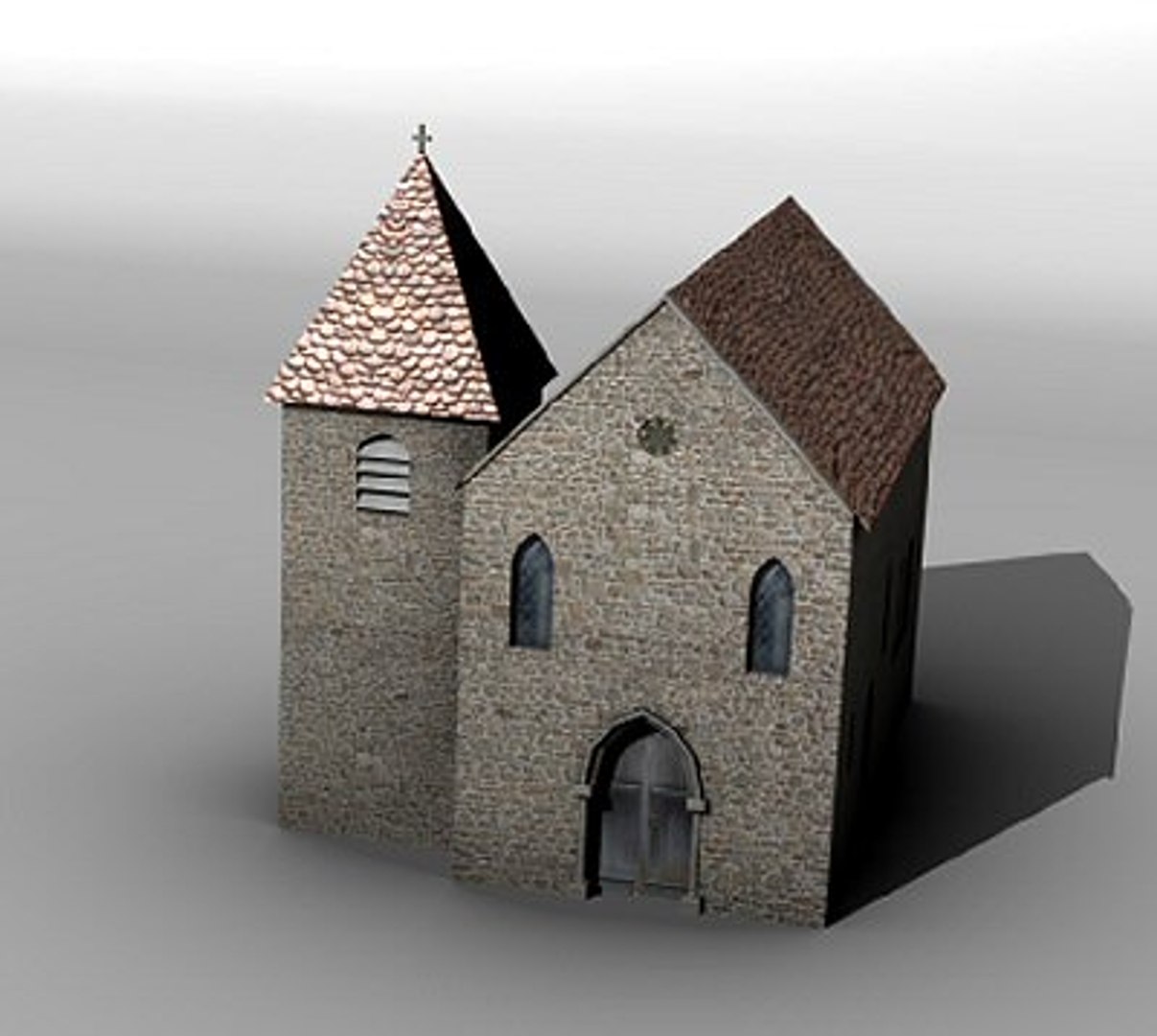 3d Medieval Church Model
