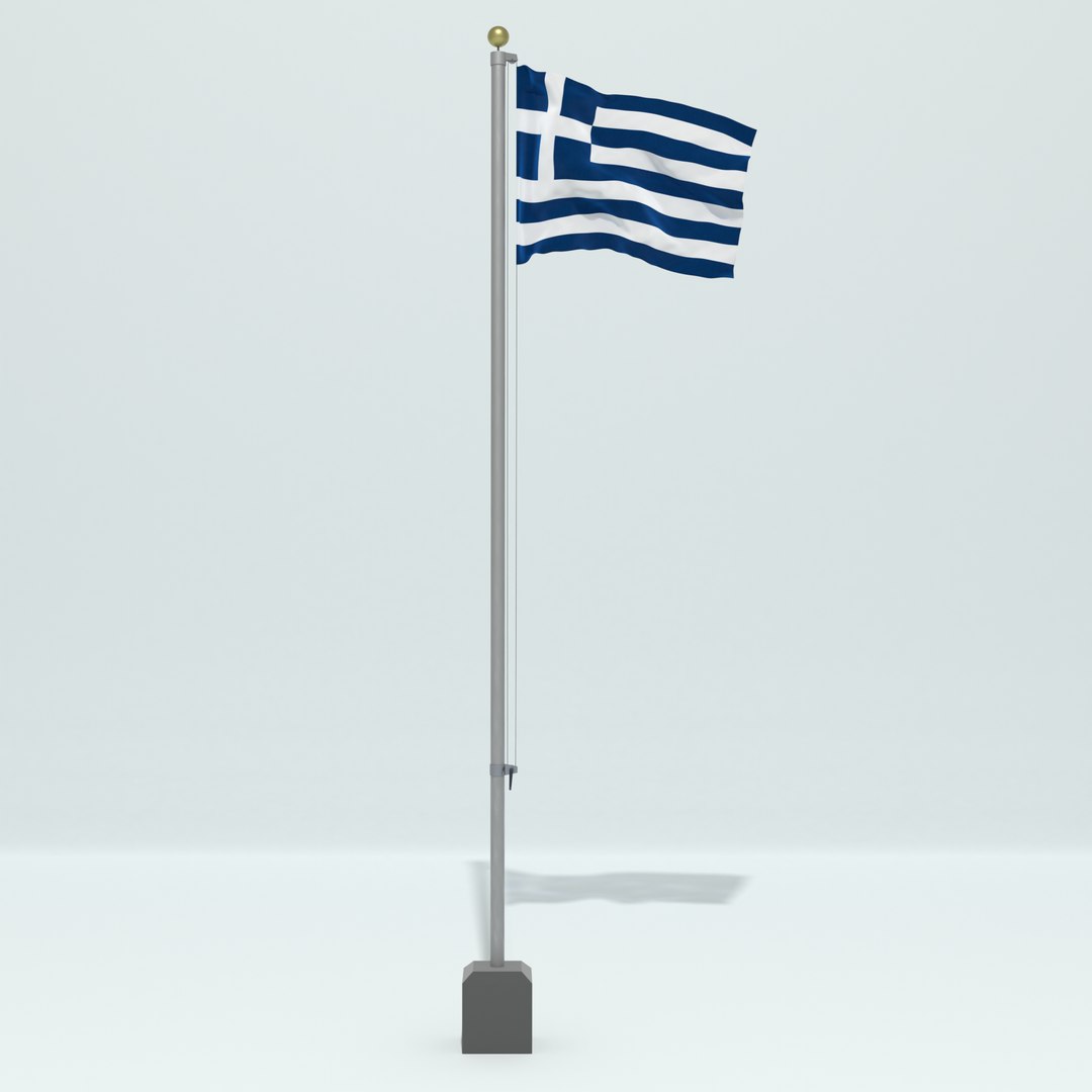 3D Model GREECE FLAG - TurboSquid 1822273