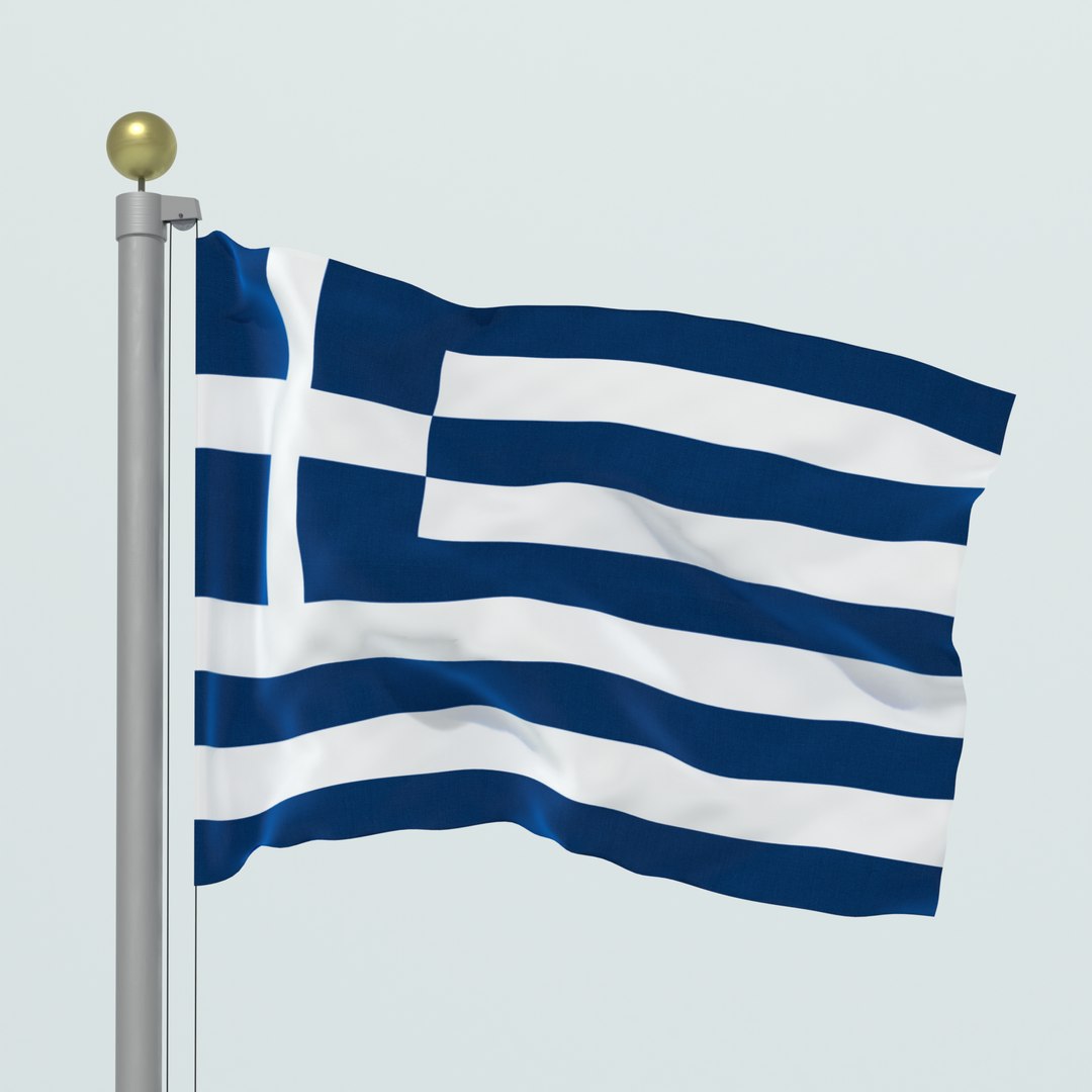 3D Model GREECE FLAG - TurboSquid 1822273