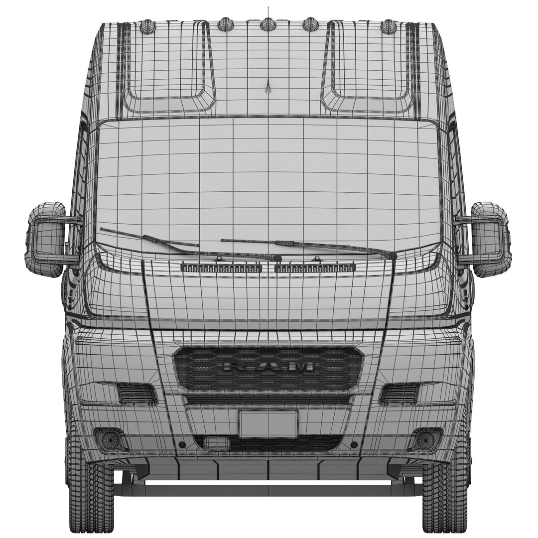 3D RAM PROMASTER 2500 Cargo Van 159 MAXI Model - TurboSquid 1804083