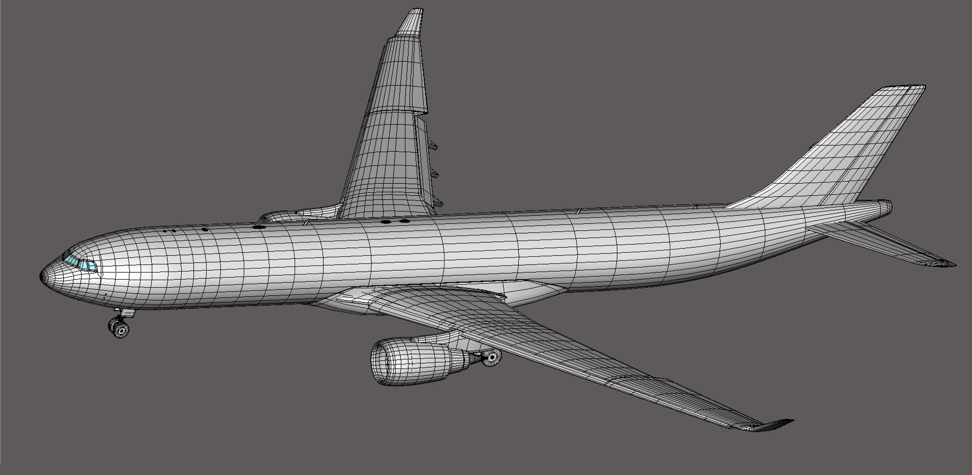 3d model airbus air asia