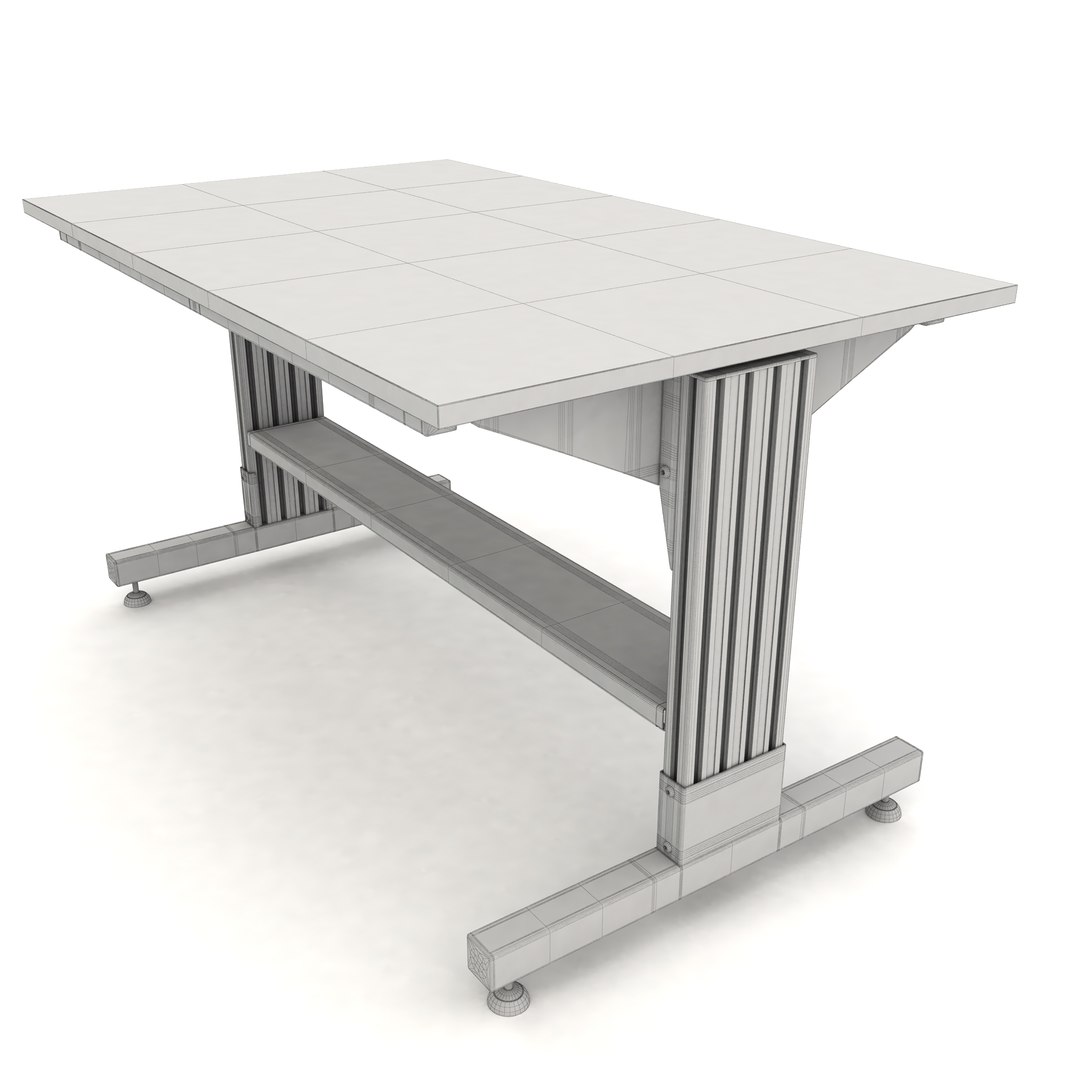 Free 3D Model Adjustable Working Table - TurboSquid 1411898