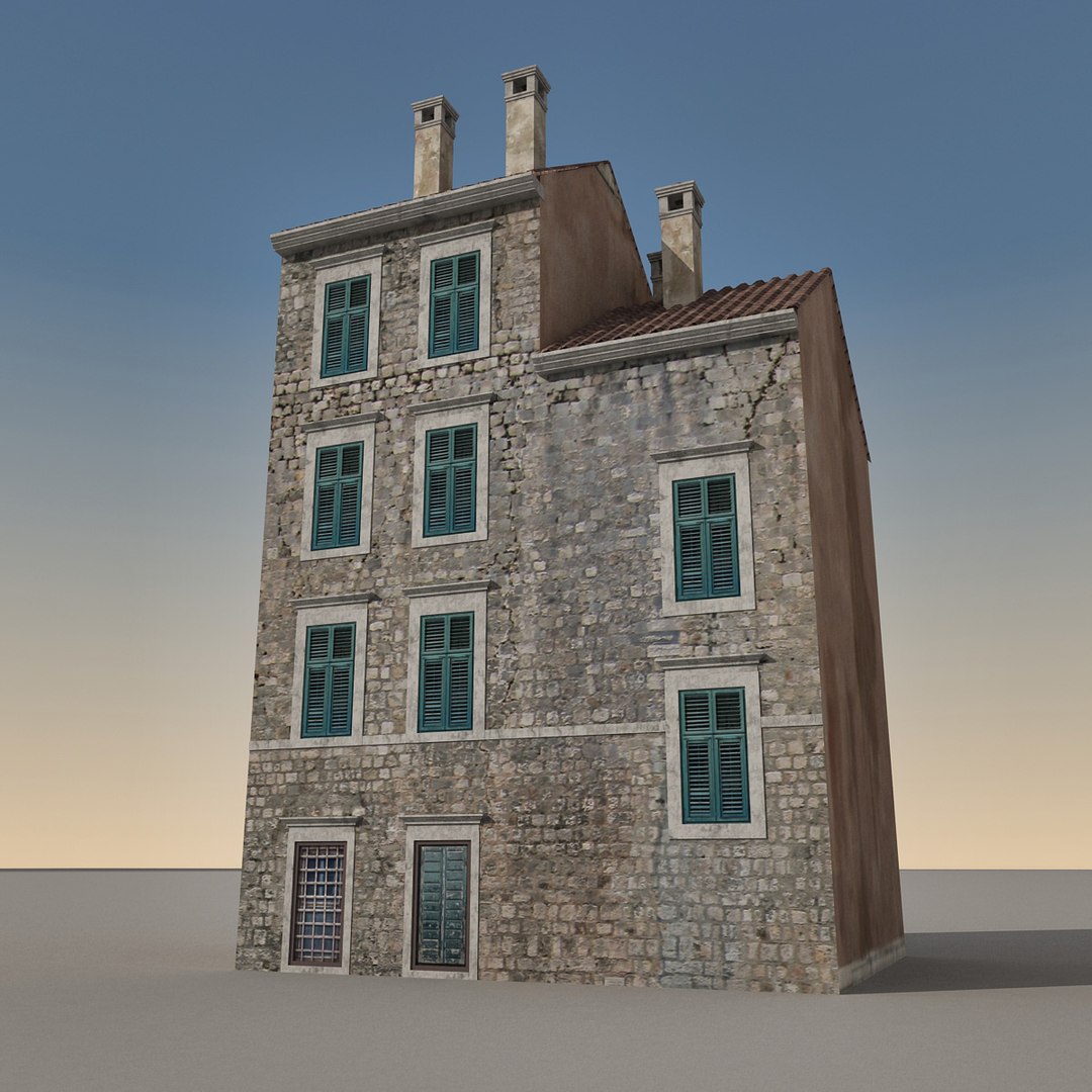 3d building italian model