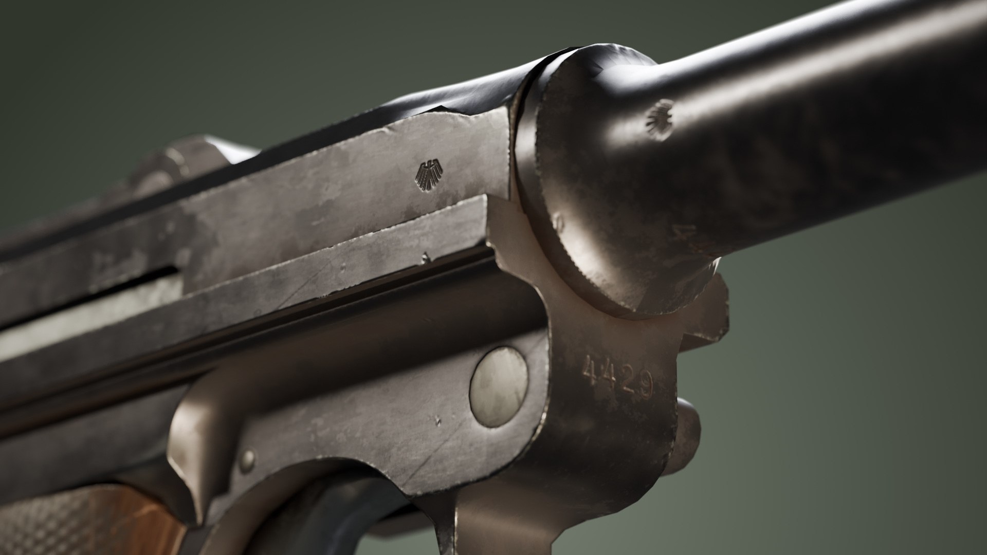 Luger P08 9mm - Game And VFX-Ready 3D Model - TurboSquid 2259708