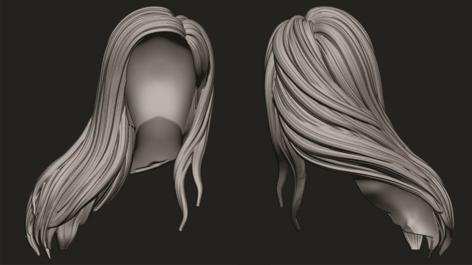 Hair Model - TurboSquid 1734248