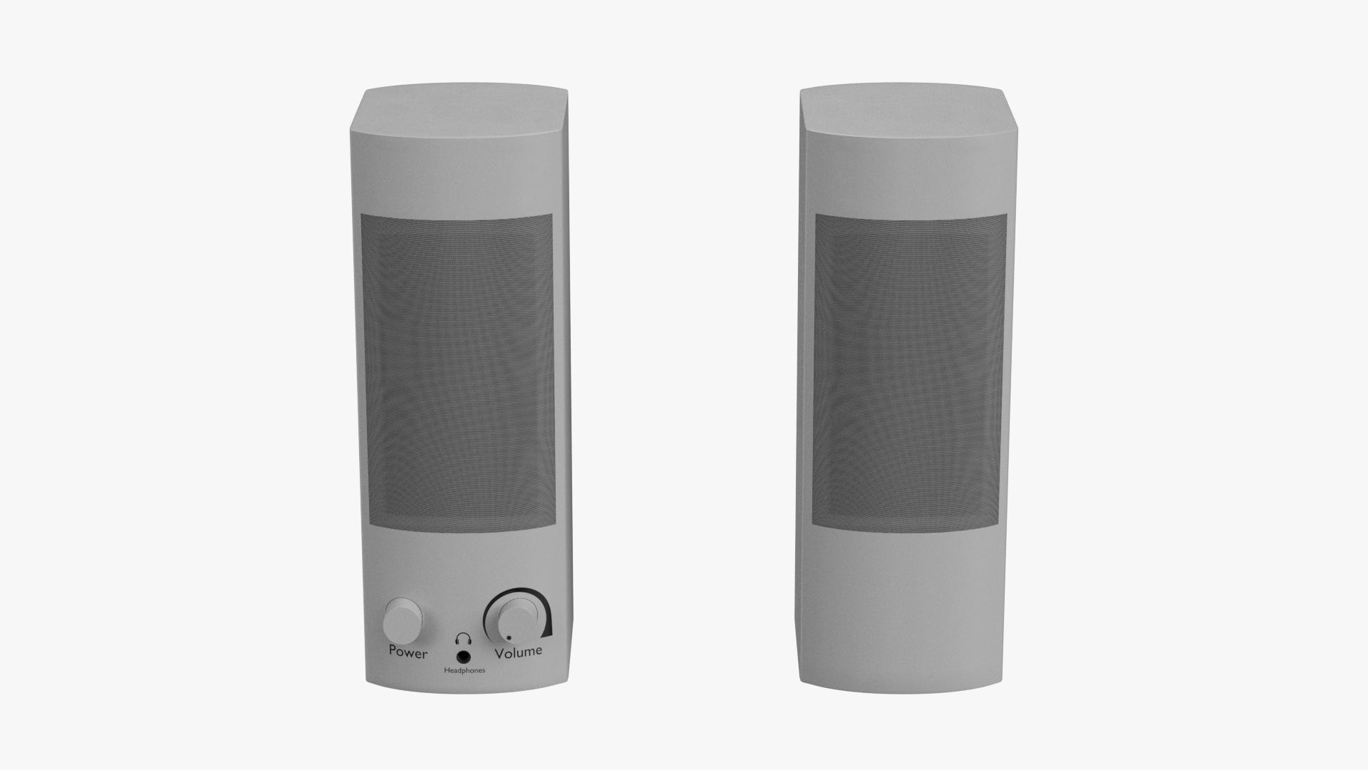 PC Speakers 3 3D Model - TurboSquid 1867760