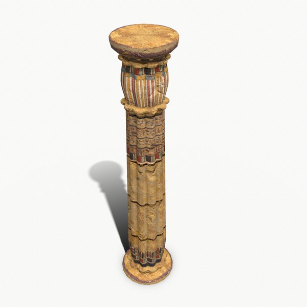 modelo 3d Columna egipcia - TurboSquid 1250603