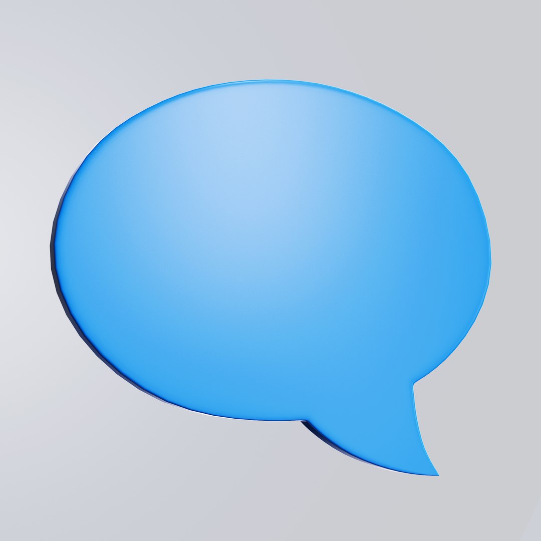 3D Chat Icon Model - TurboSquid 1864566