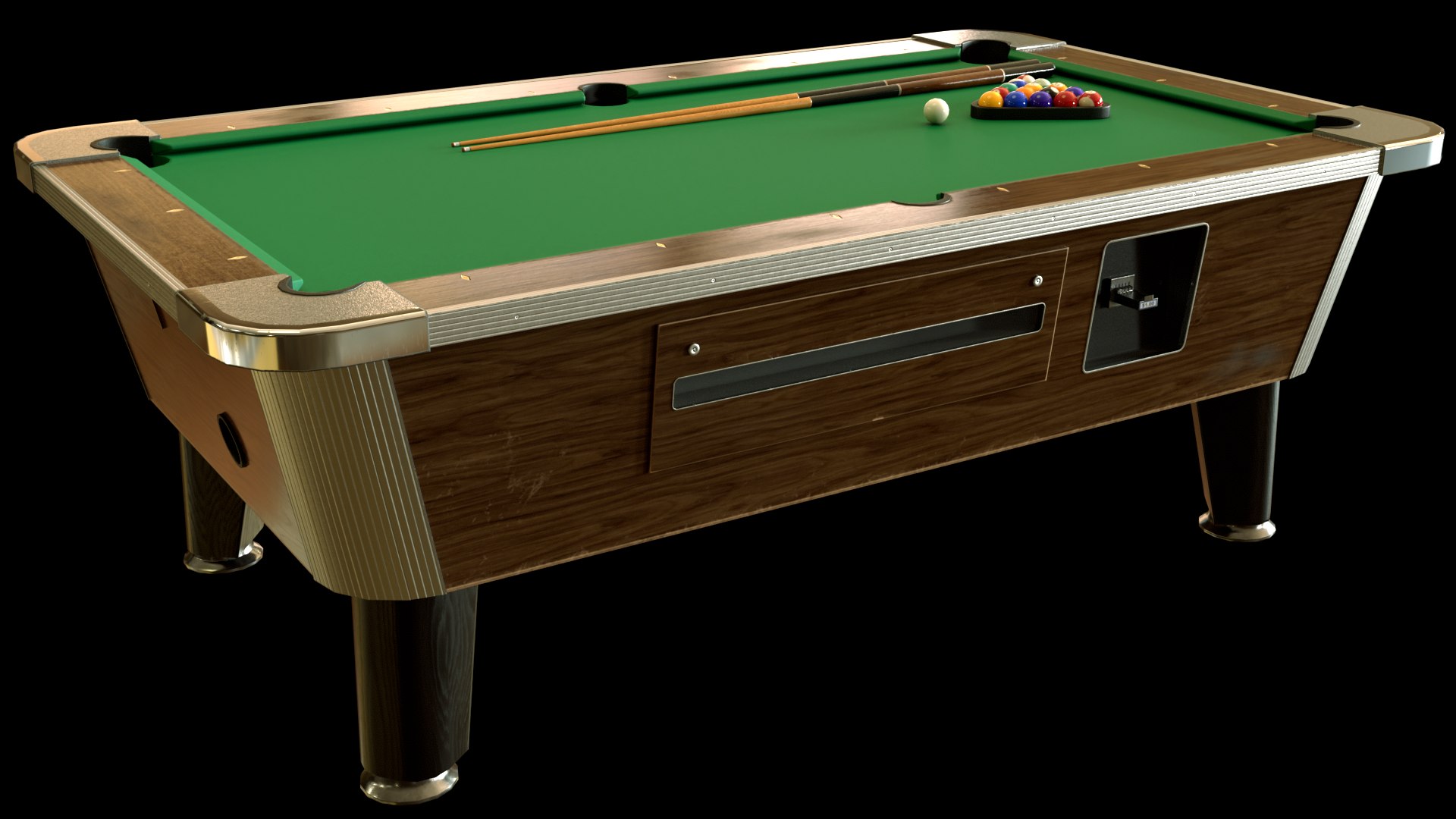 Game Ready Pool Table 3D Model Low-poly 3D Model 3D - TurboSquid 2384122