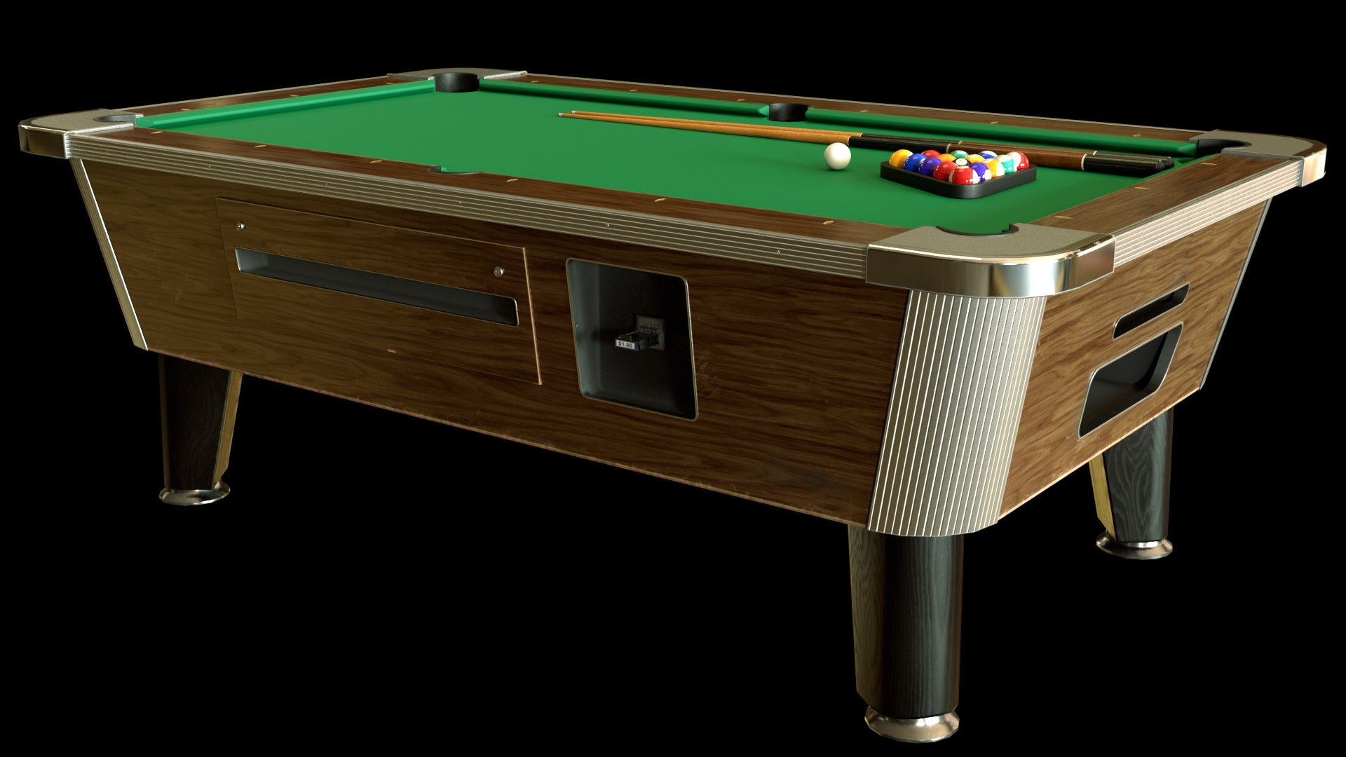 Game Ready Pool Table 3D Model Low-poly 3D Model 3D - TurboSquid 2384122