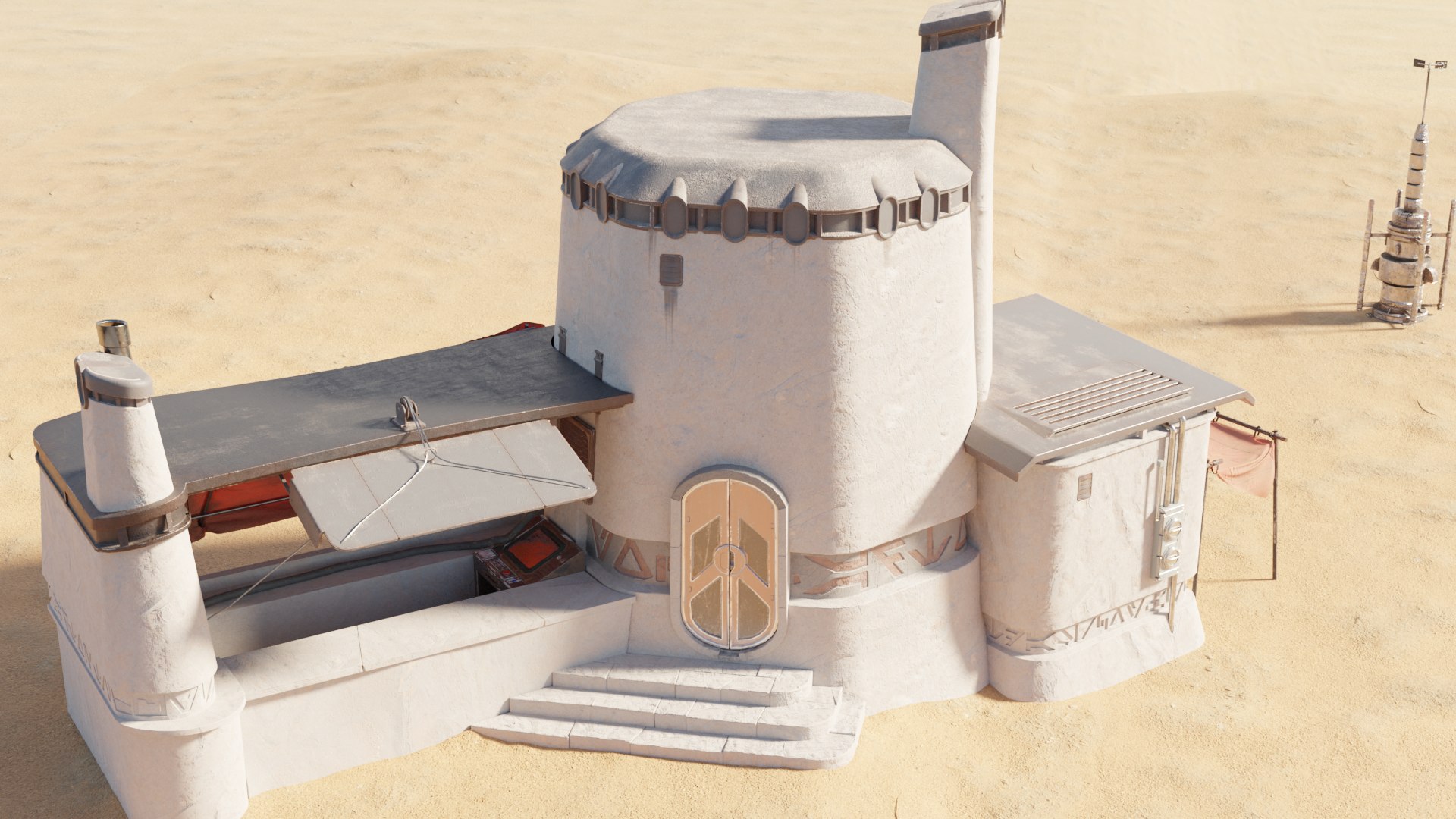 Star Wars Tatooine Merchant Building 3D Model Model - TurboSquid 1934609