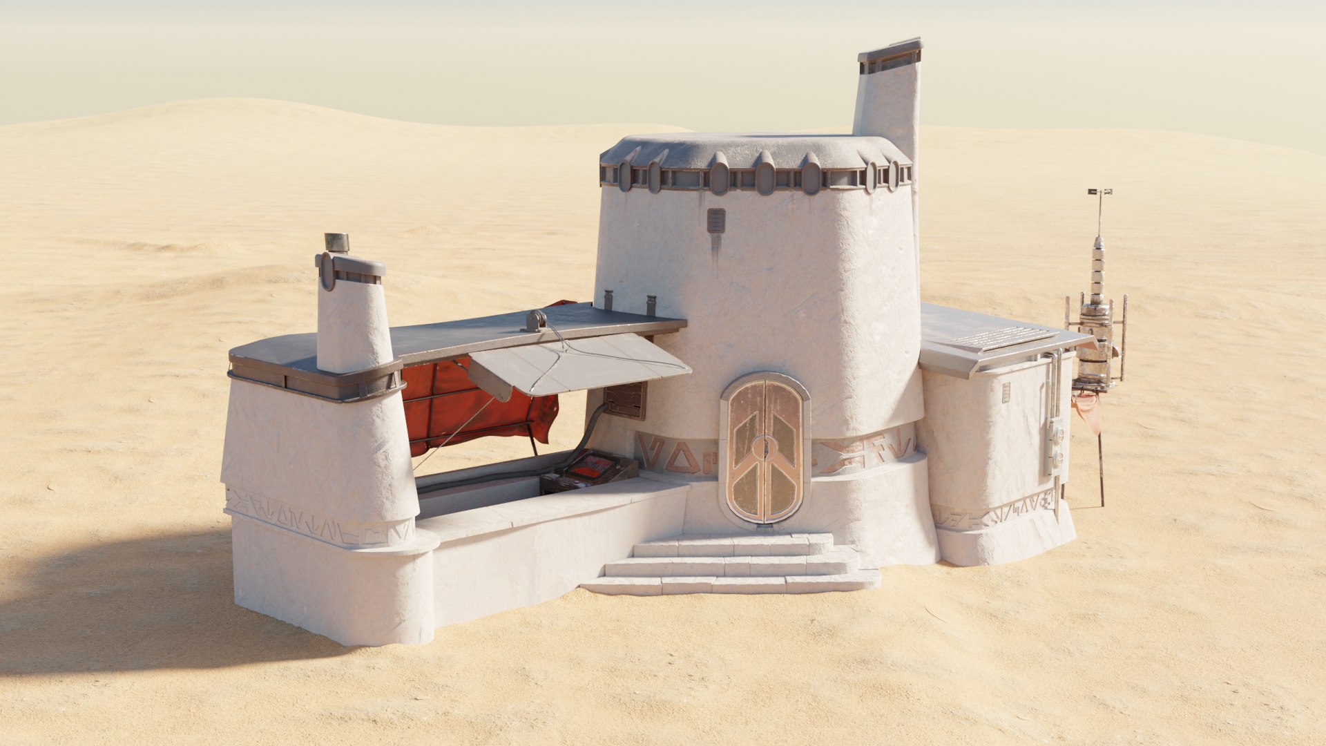 Star Wars Tatooine Merchant Building 3D Model Model - TurboSquid 1934609