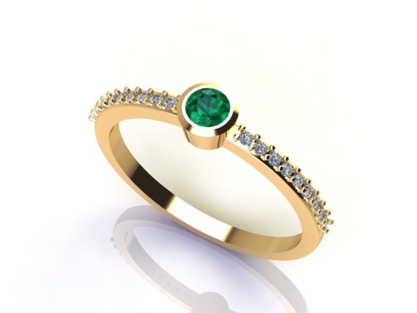 3D Bazel Ring Diamond Model - TurboSquid 1167275