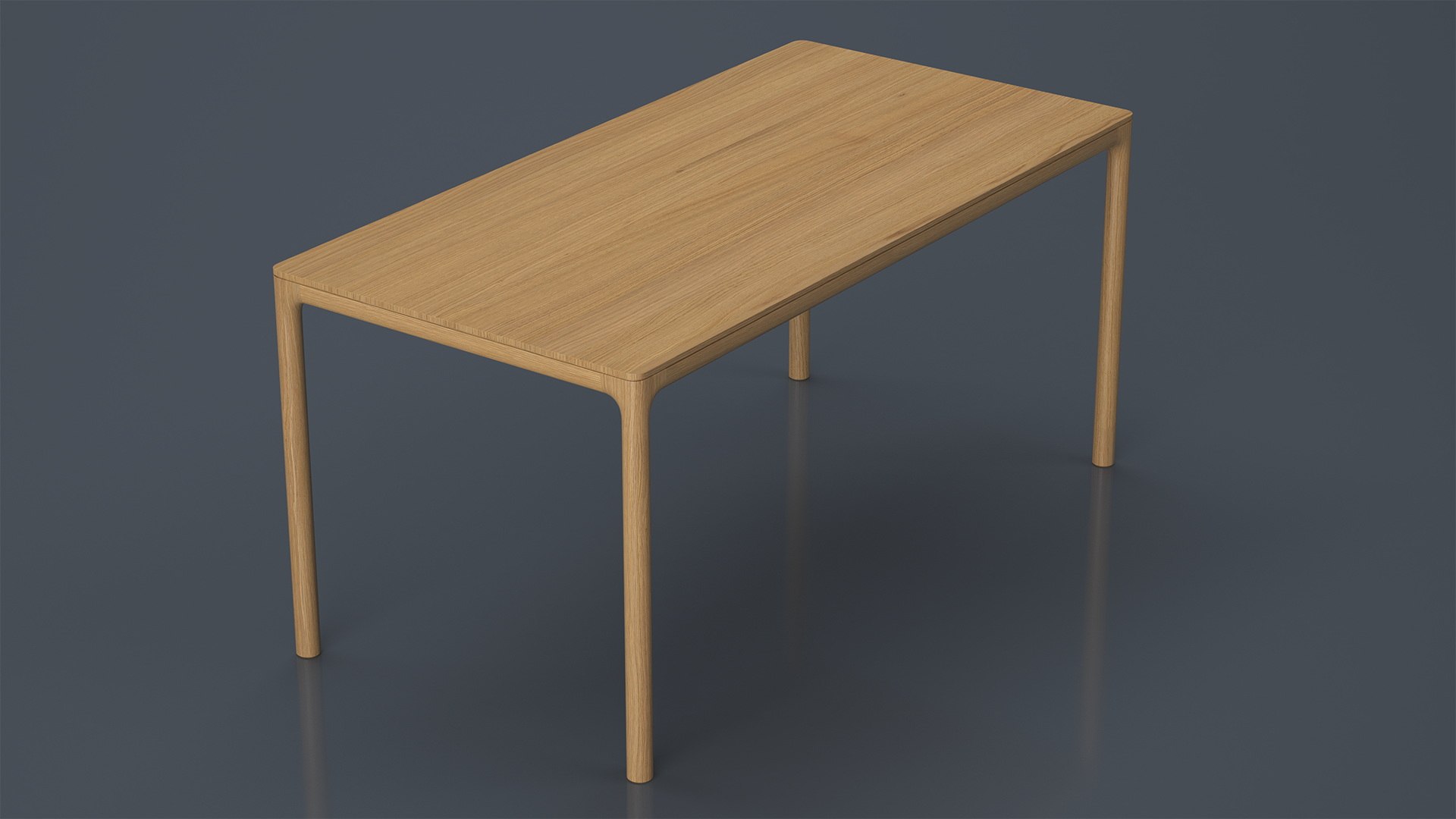 Minimalist Rectangular Dining Table 3D - TurboSquid 2248544