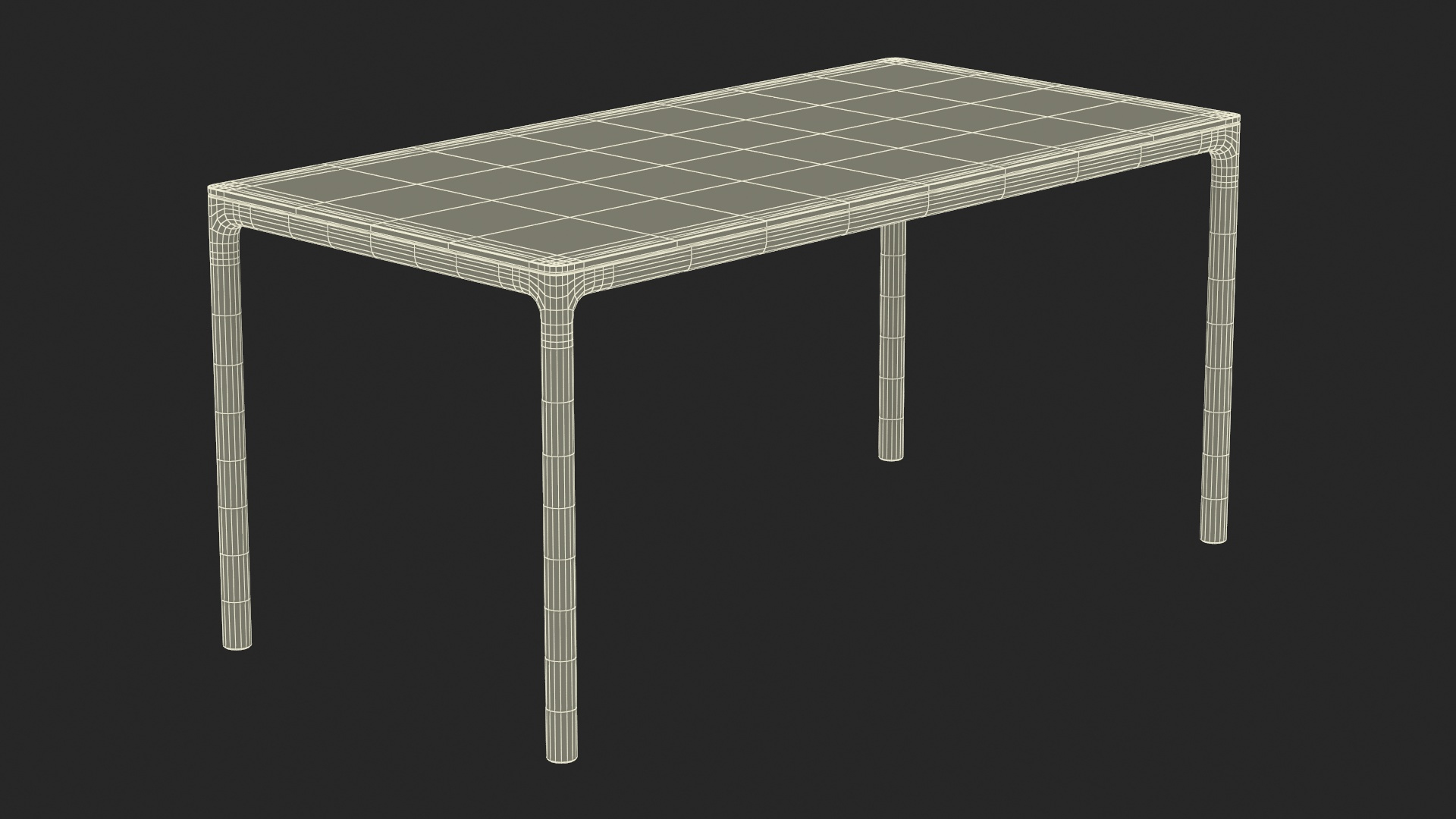 Minimalist Rectangular Dining Table 3D - TurboSquid 2248544