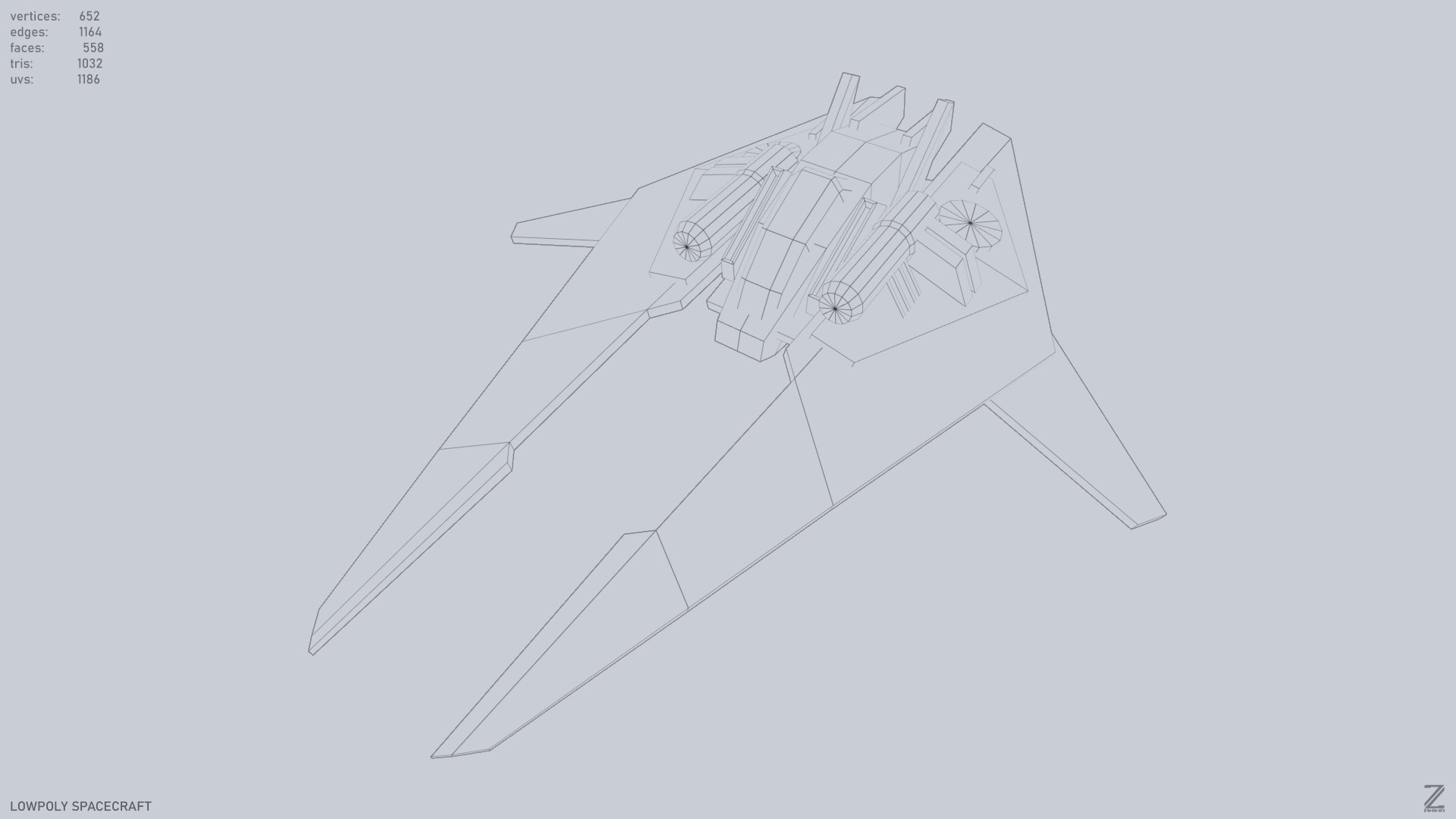 3D Low Poly Spacecraft - TurboSquid 2390602