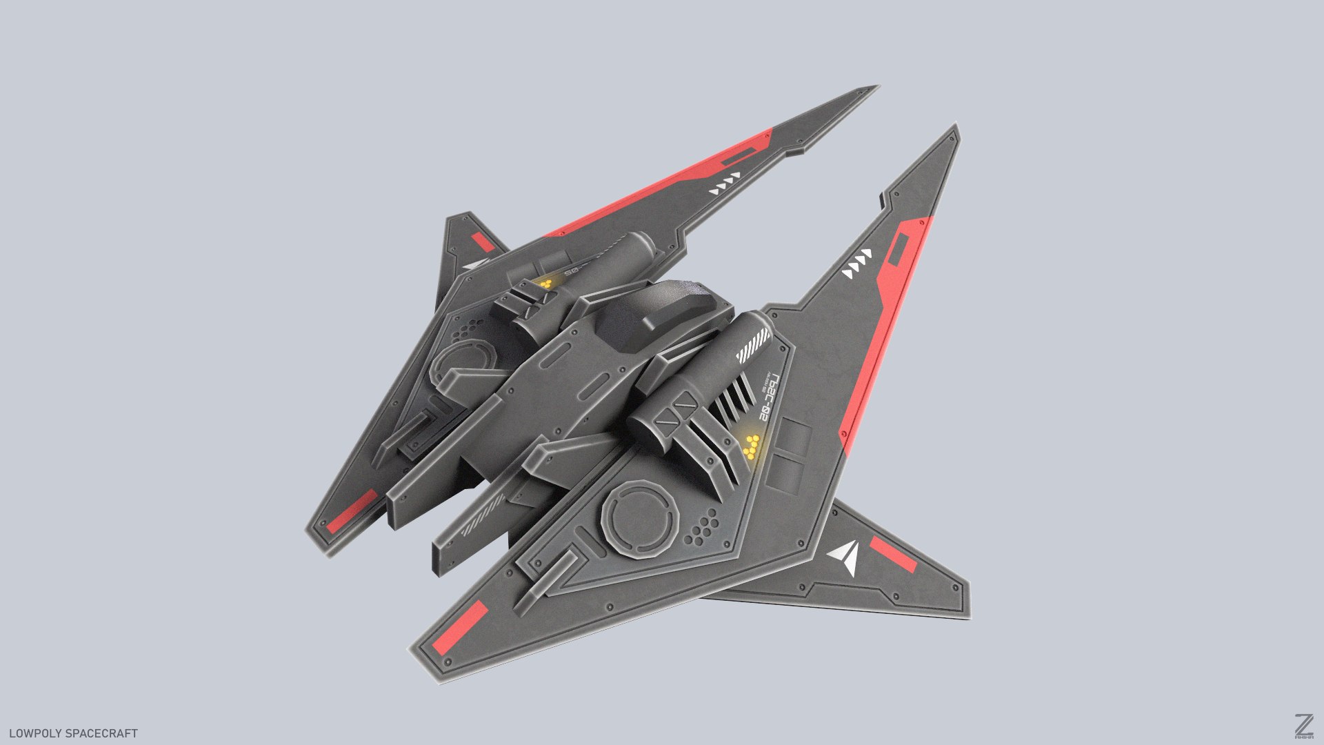 3D Low Poly Spacecraft - TurboSquid 2390602