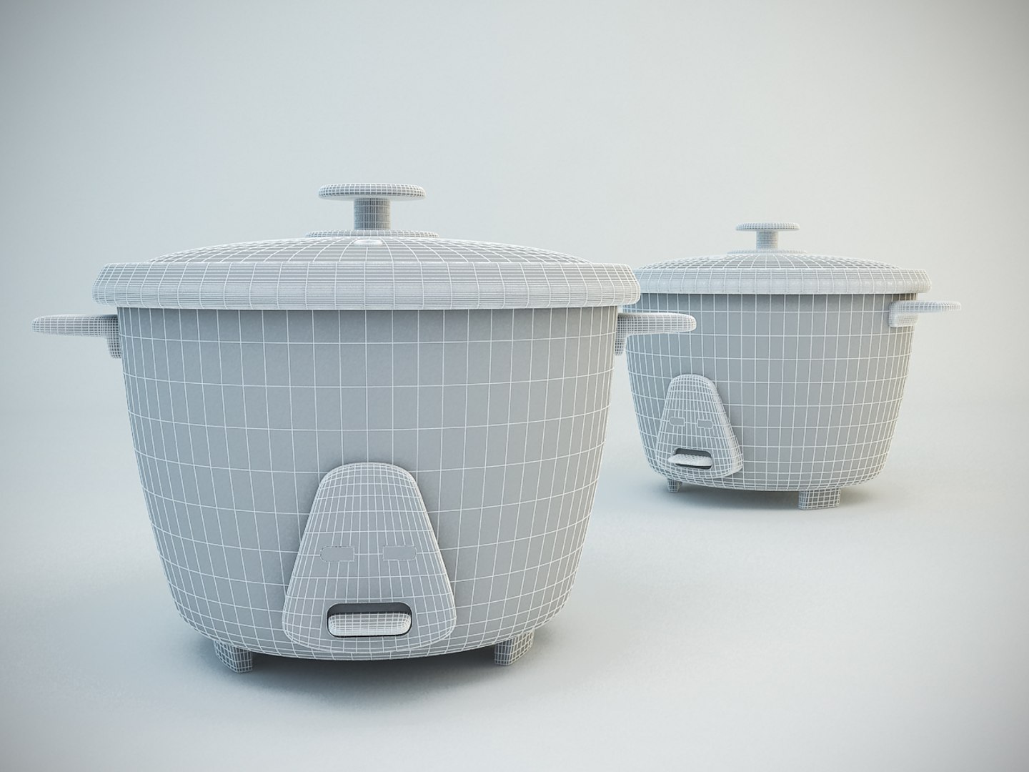 Rice Cooker Typical 3d Model
