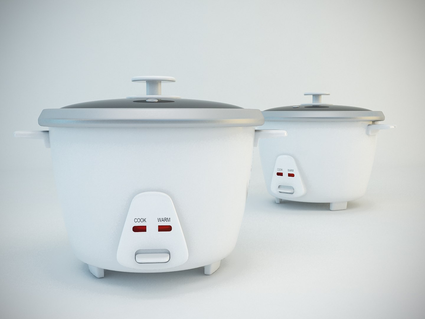 Rice Cooker Typical 3d Model