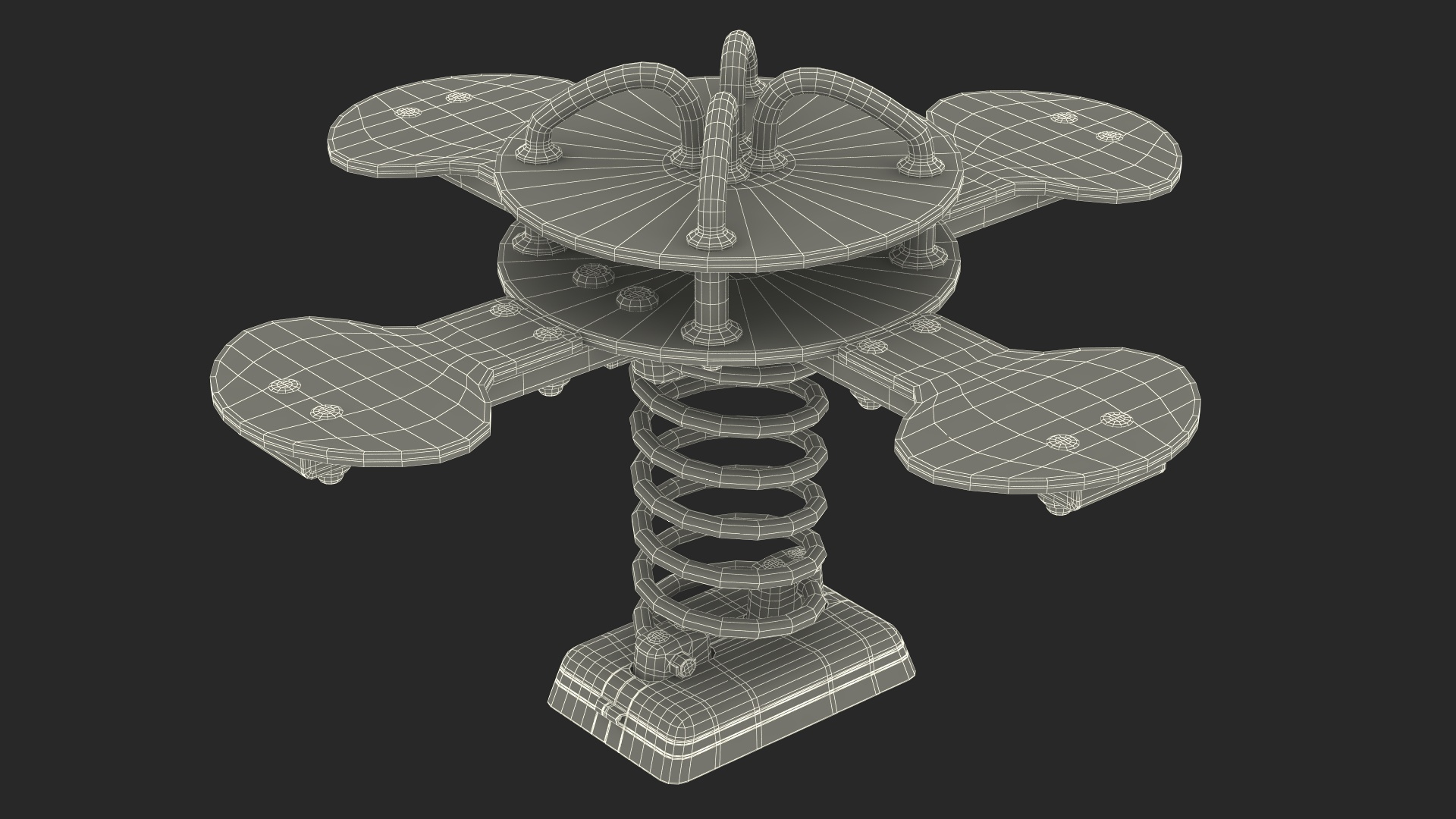 Outdoor Playground Flower Springer Model - TurboSquid 2073154