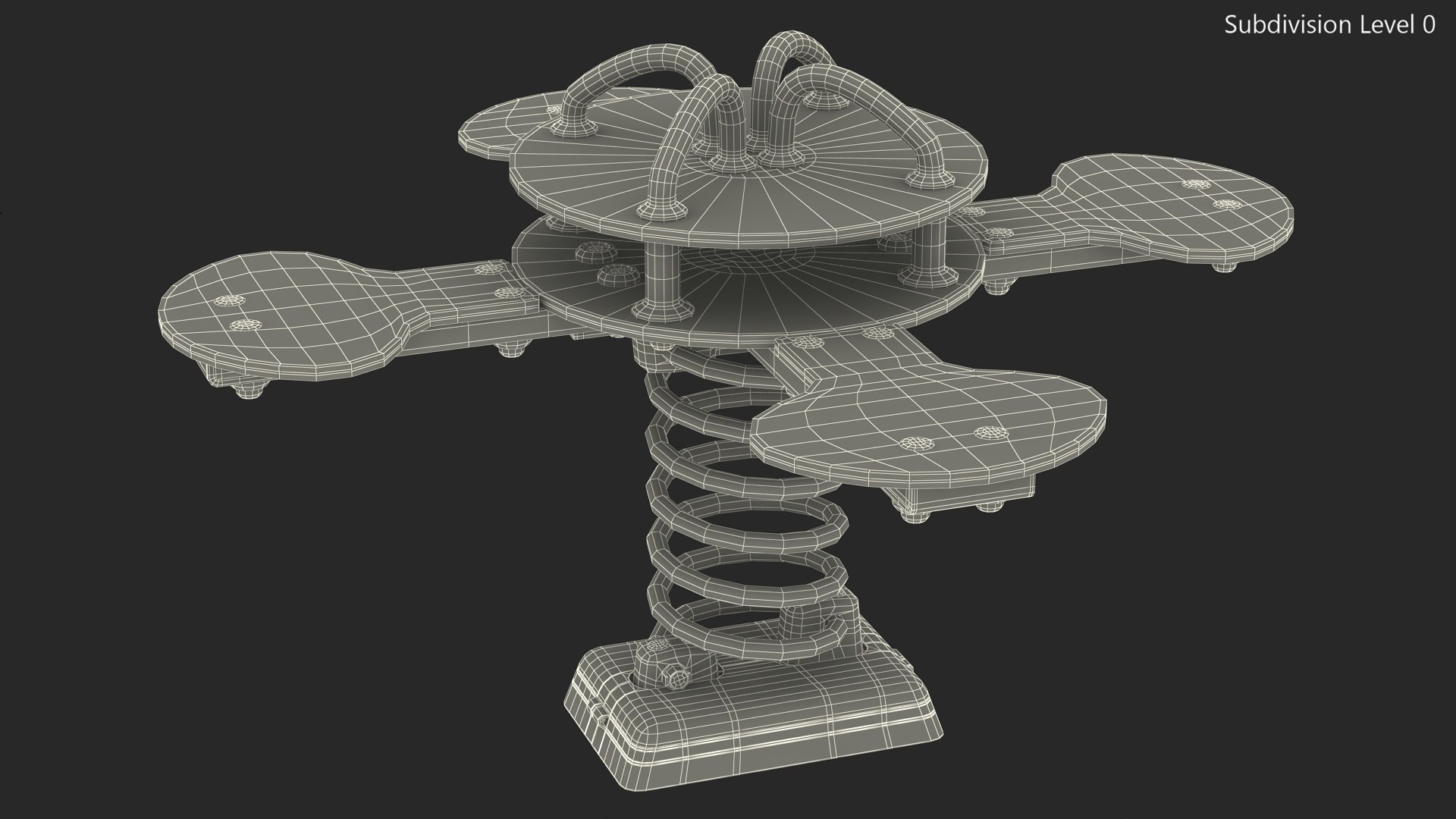 Outdoor Playground Flower Springer Model - TurboSquid 2073154