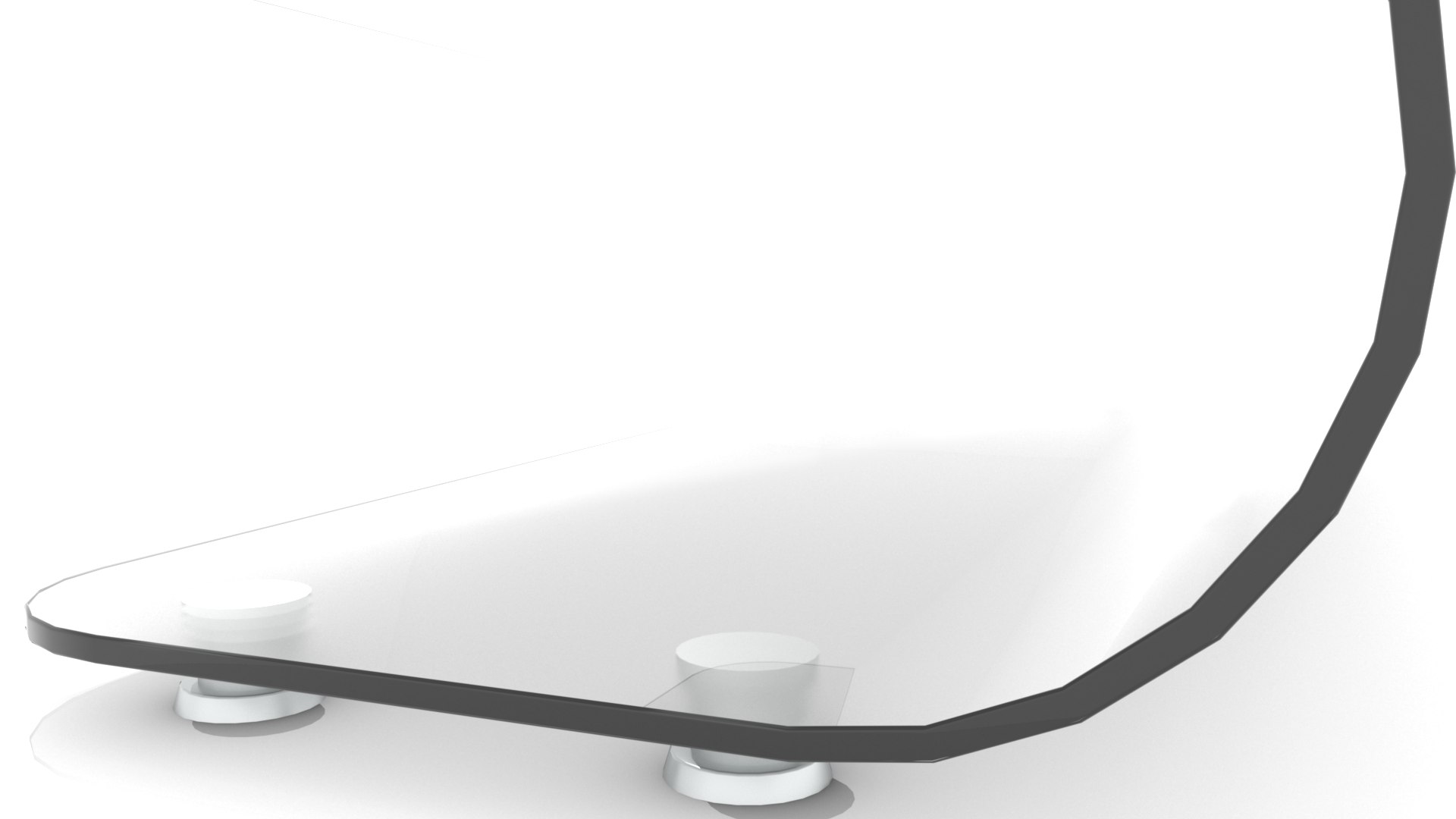 3D Minimalist Curved Glass Bend - TurboSquid 1262688