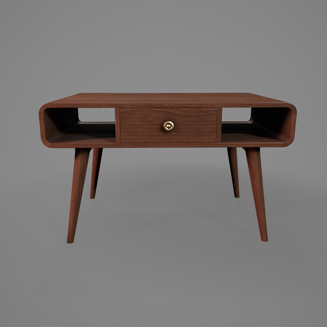 3D Curved Table - TurboSquid 2071273
