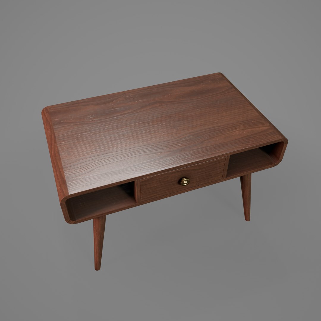 3D Curved Table - TurboSquid 2071273
